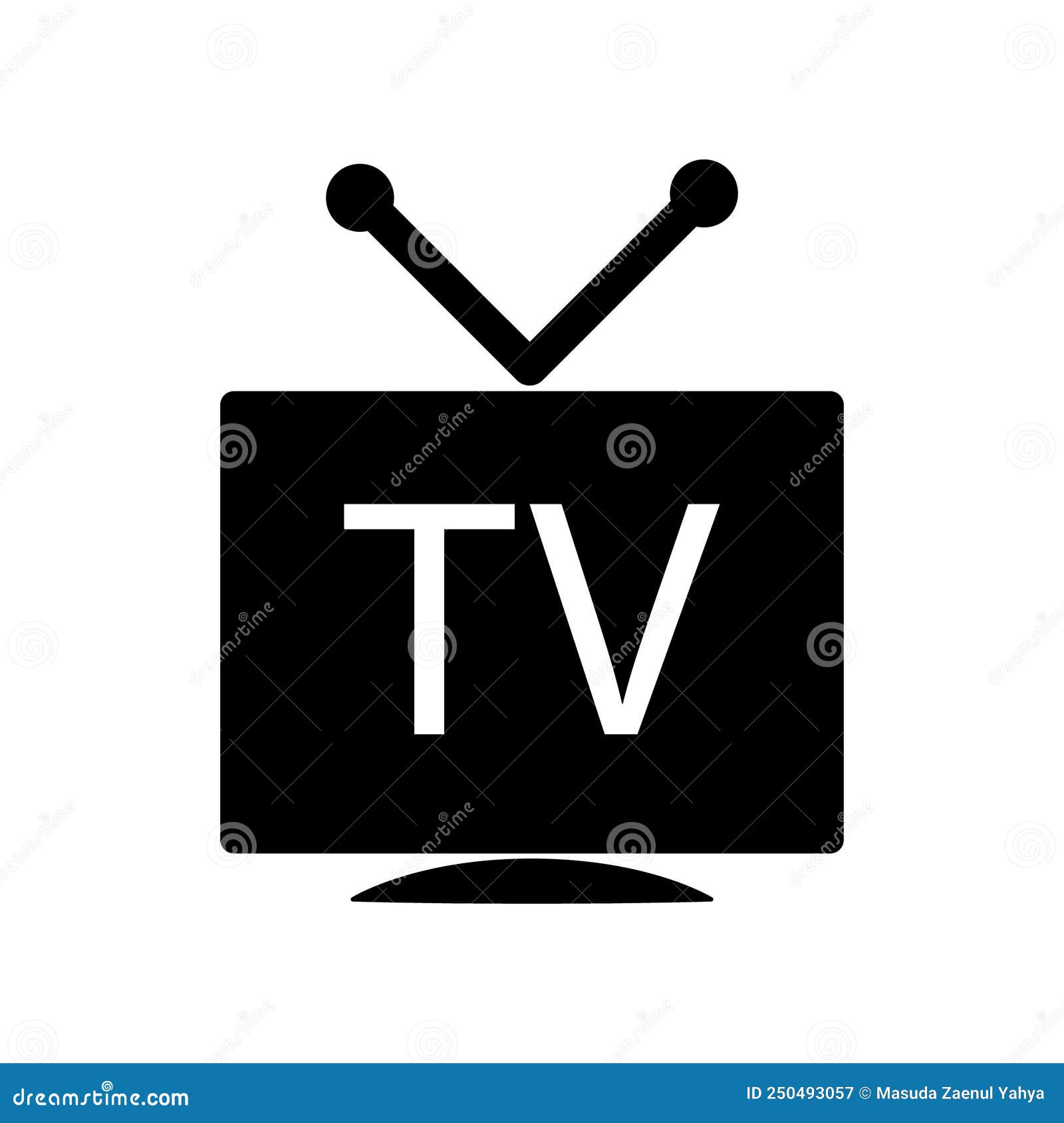 Television icon template stock vector. Illustration of broadcast ...