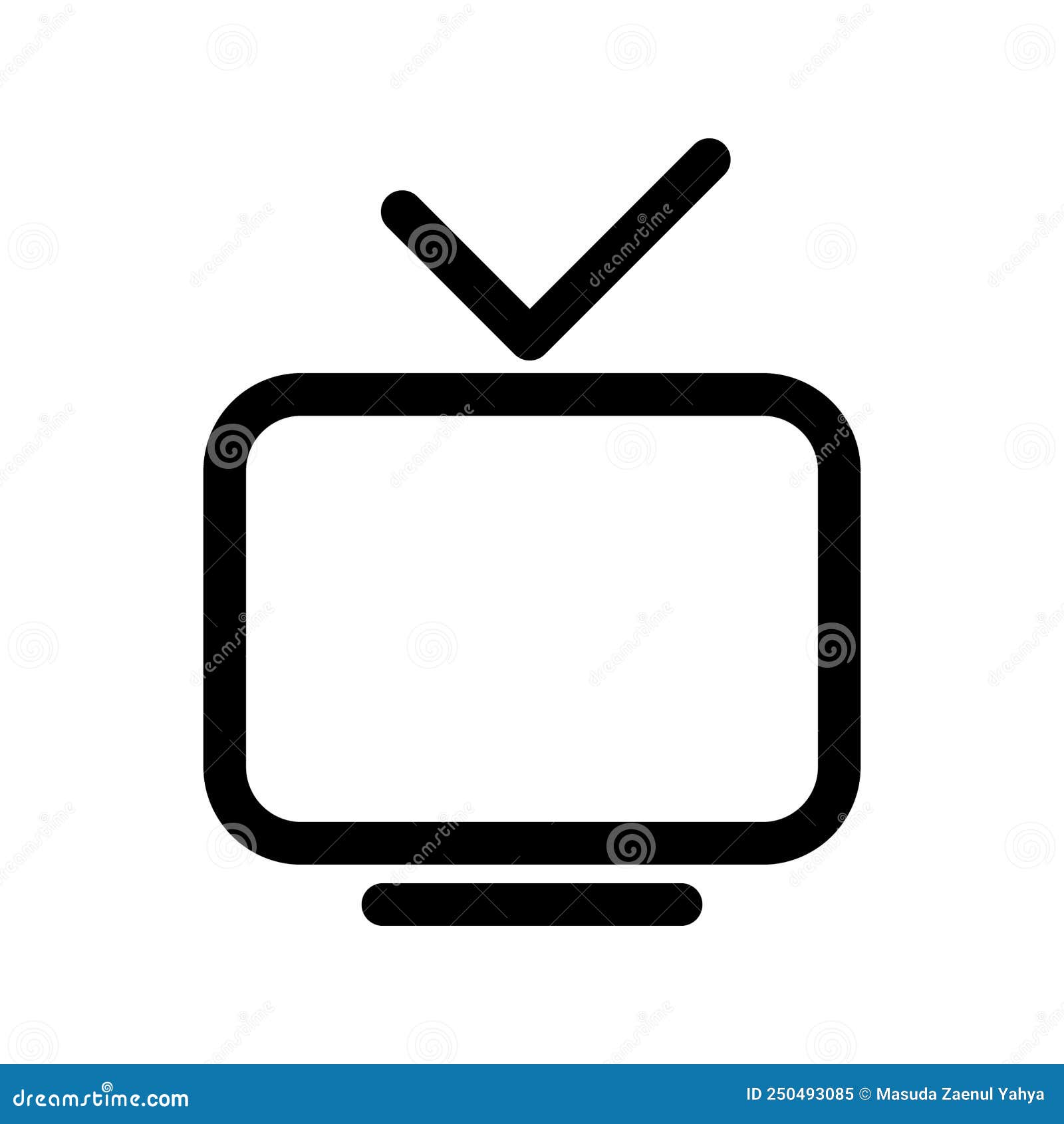 Television icon template stock vector. Illustration of broadcasting ...