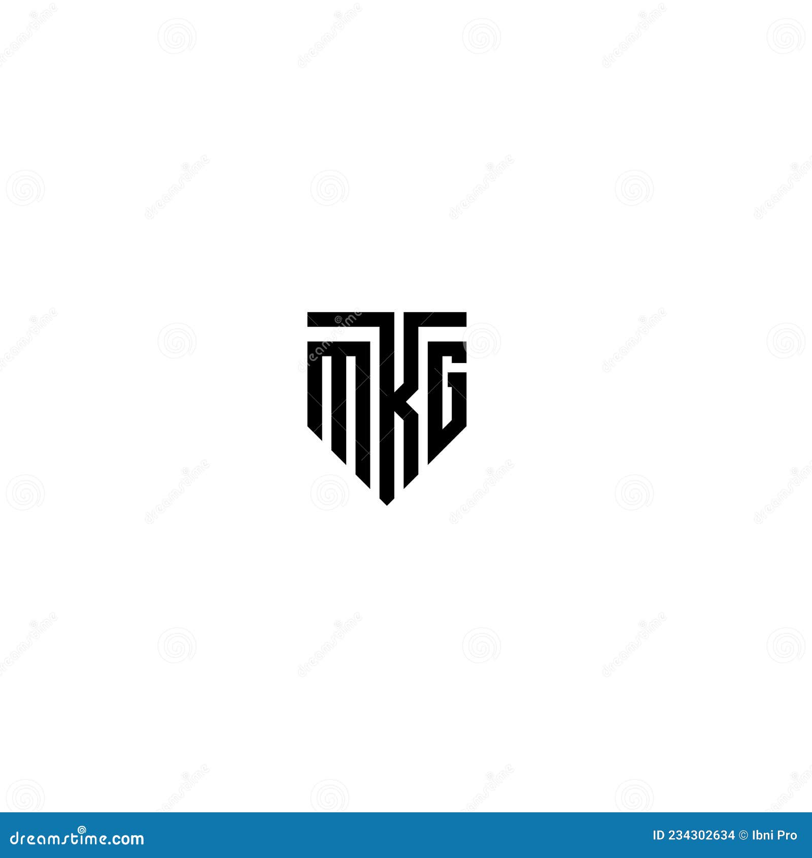 Letter M, K or G Monogram Logo Stock Vector - Illustration of logo ...