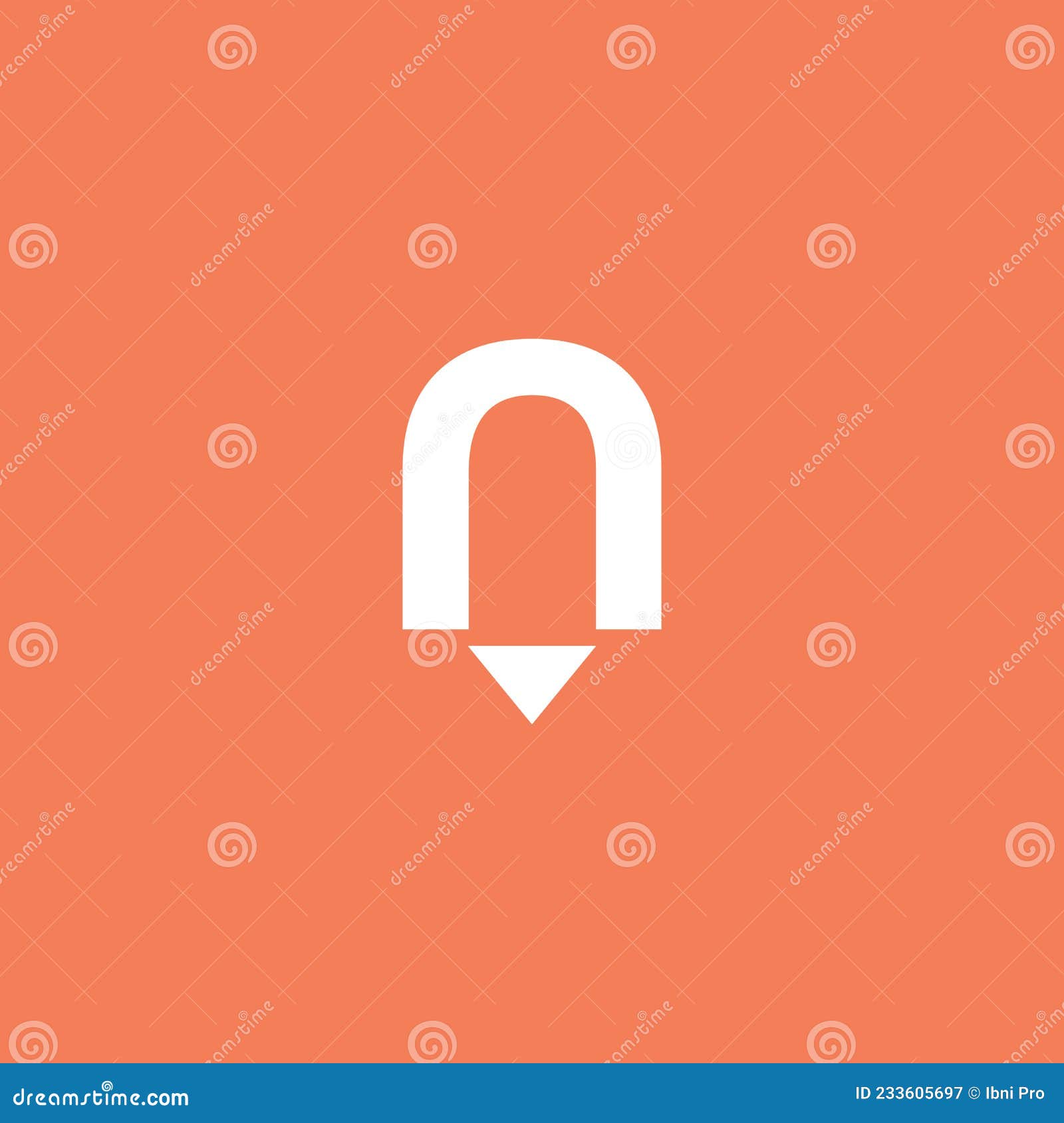 Letter N pencil logo stock vector. Illustration of font - 233605697