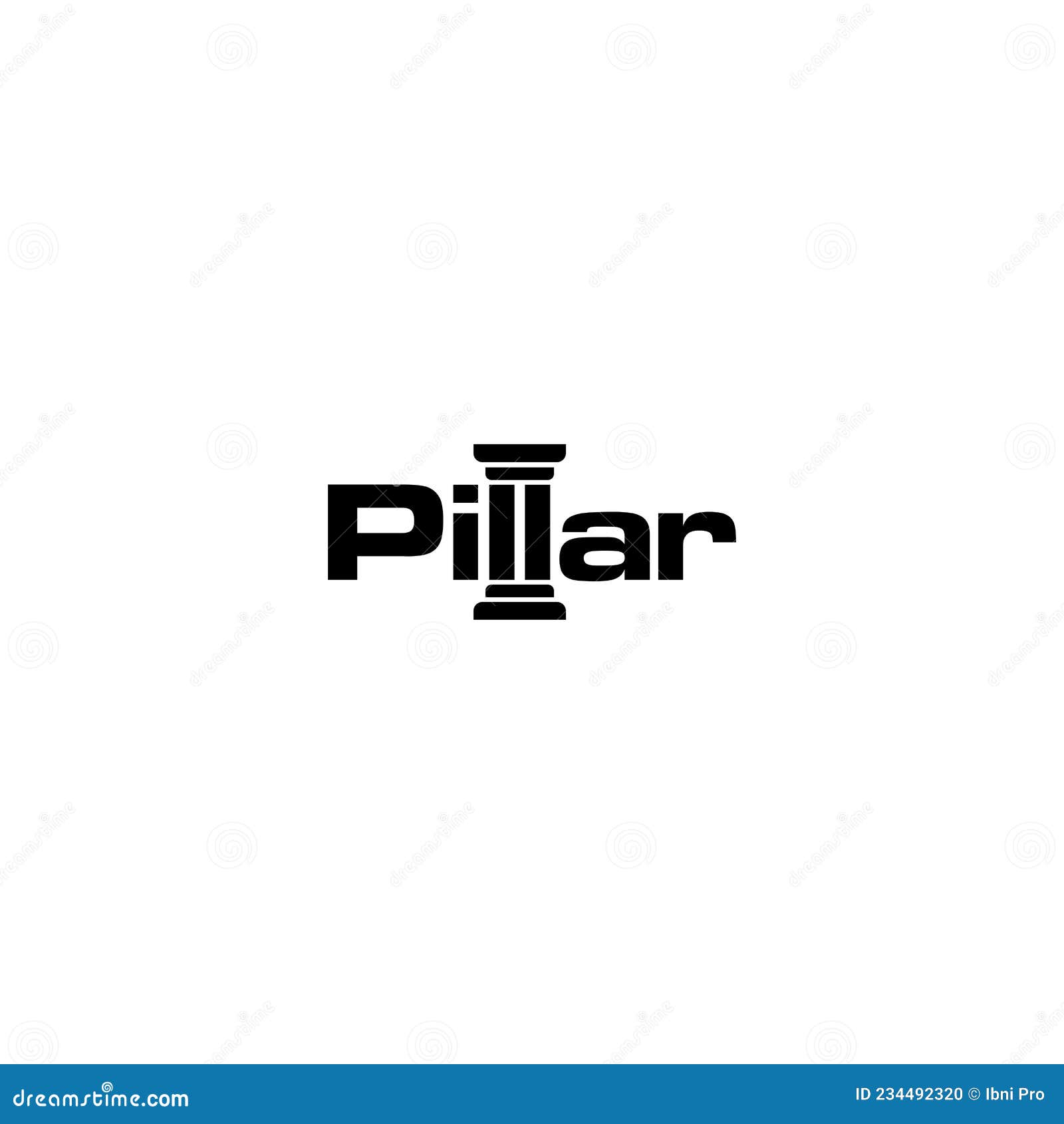 Pillar logo stock vector. Illustration of symbol, sign - 234492320