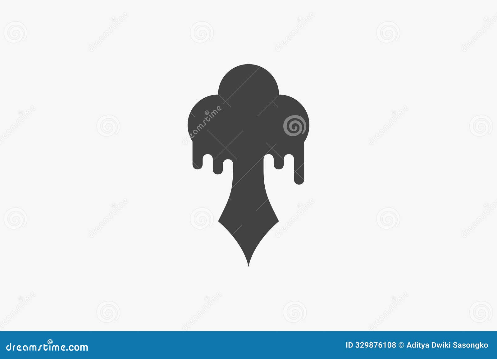 Three and sword logo stock vector. Illustration of sharp - 329876108