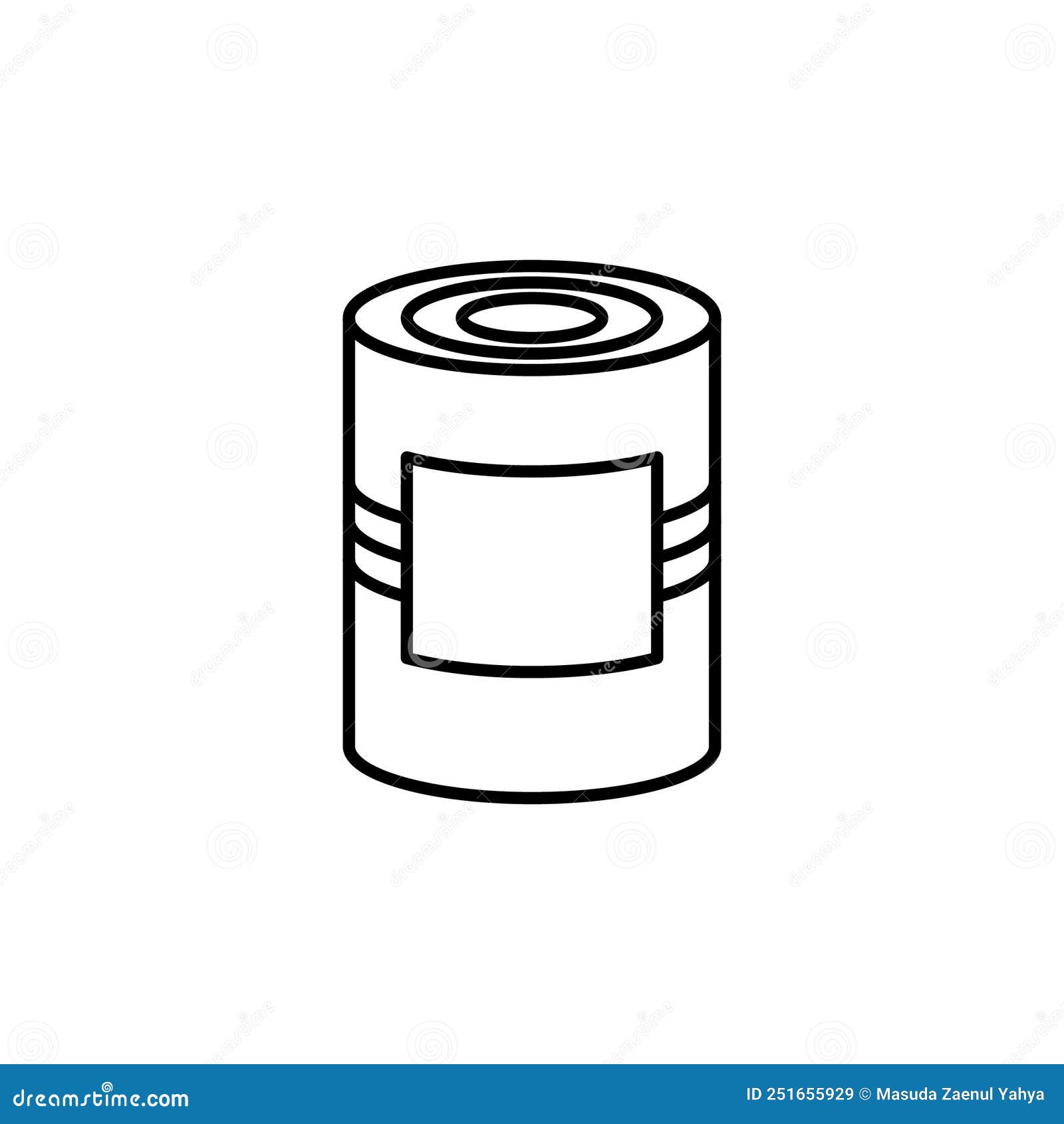 Illustration Vector Graphic of Tin Can Icon Stock Vector - Illustration ...