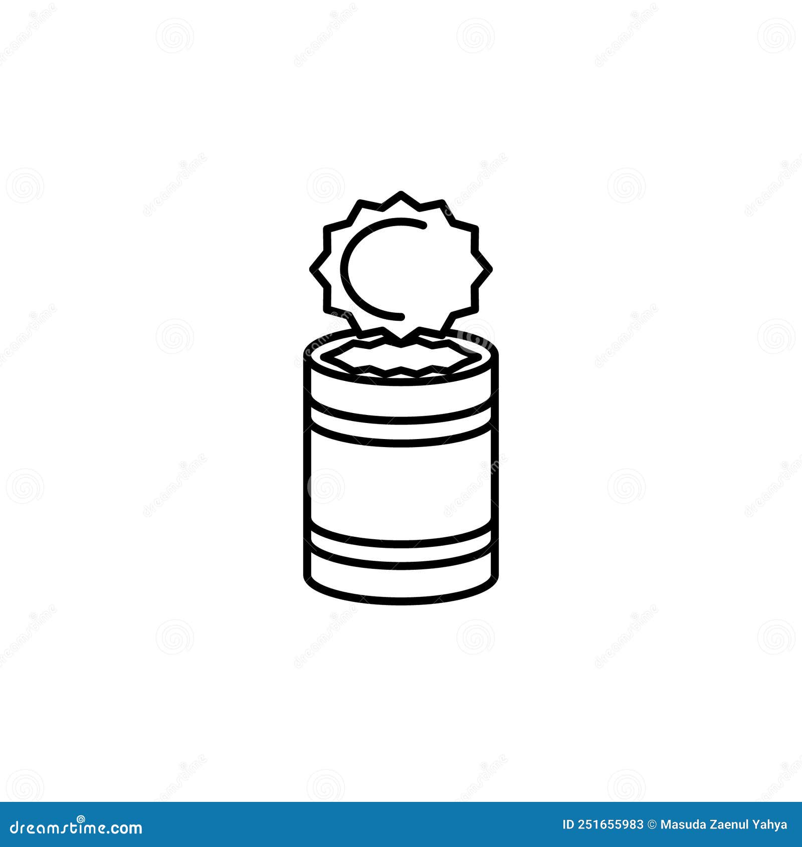 Illustration Vector Graphic of Tin Can Icon Stock Vector - Illustration ...