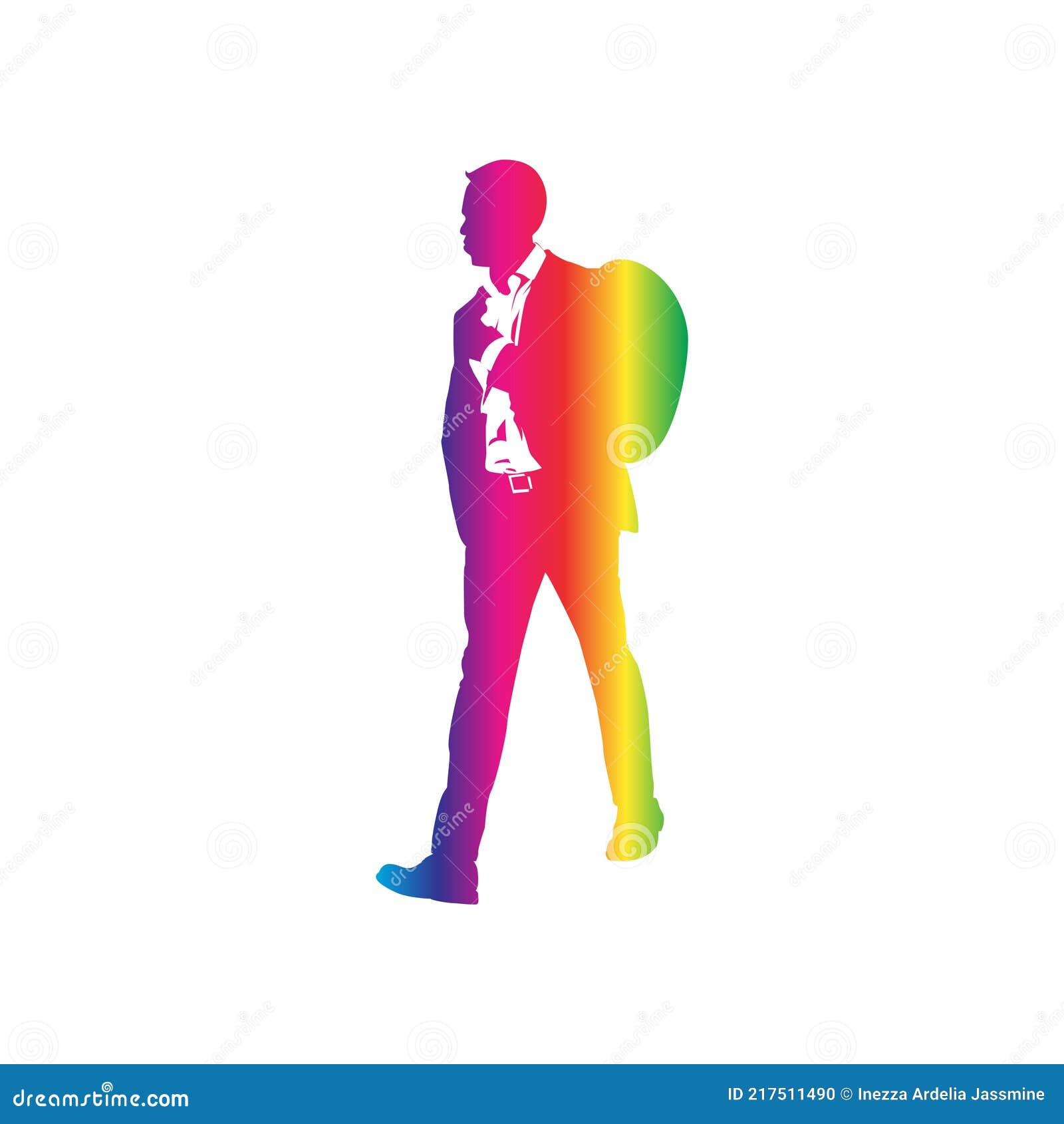 Illustration Vector Graphic of Walking Man Logo Stock Vector ...