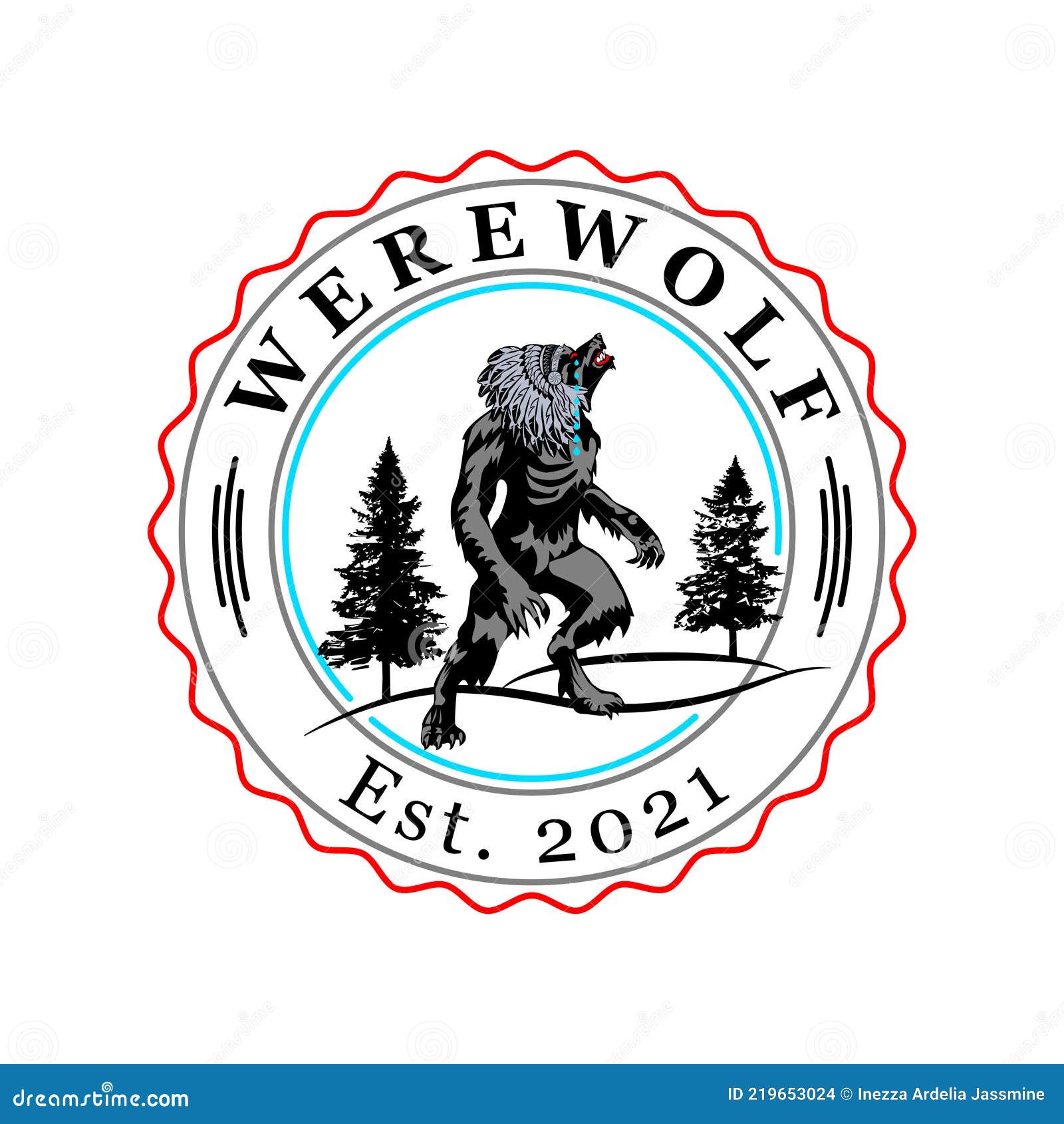 Illustration Vector Graphic of Werewolf Logo Stock Vector ...