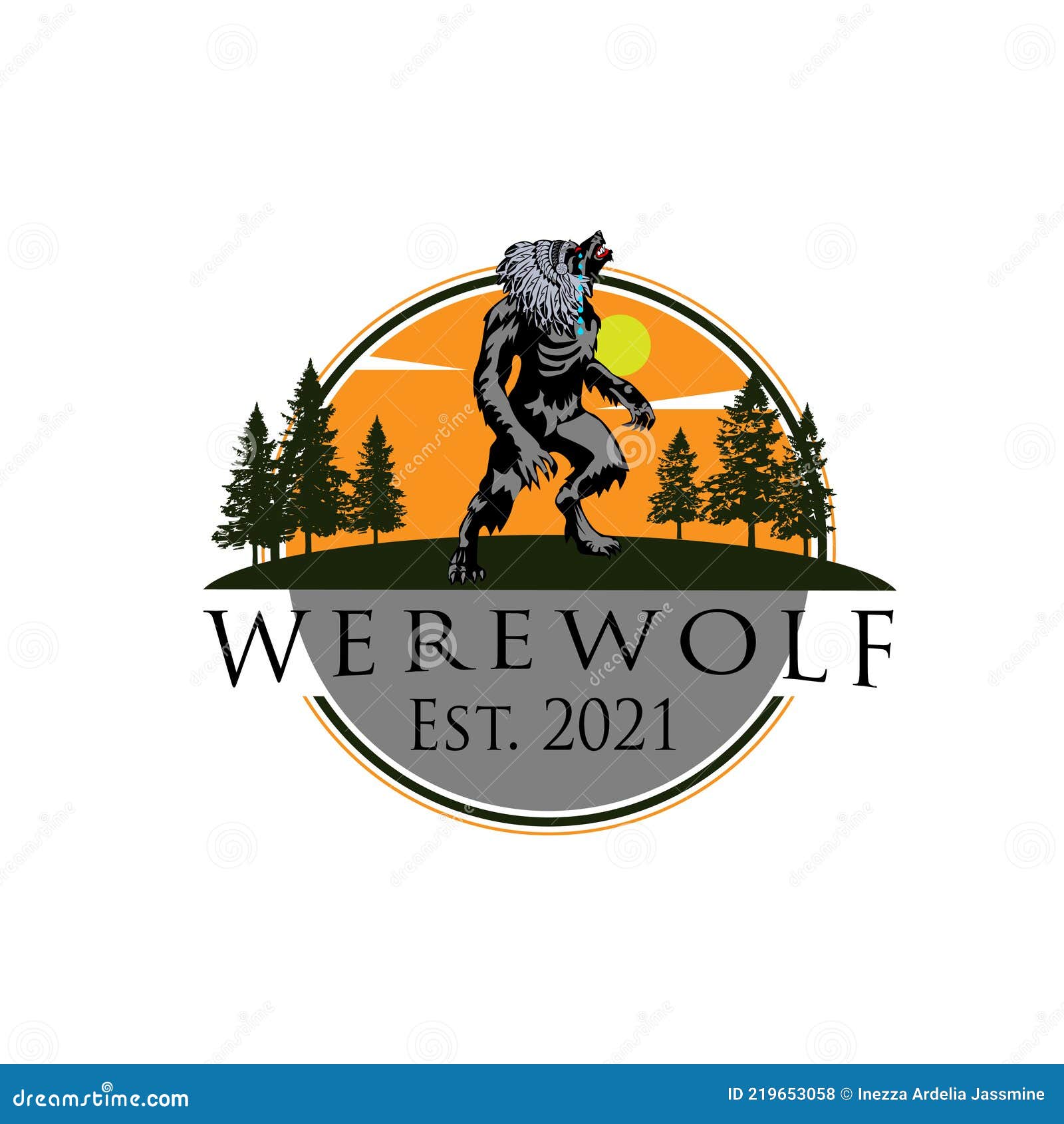 Illustration Vector Graphic of Werewolf Logo Stock Vector ...