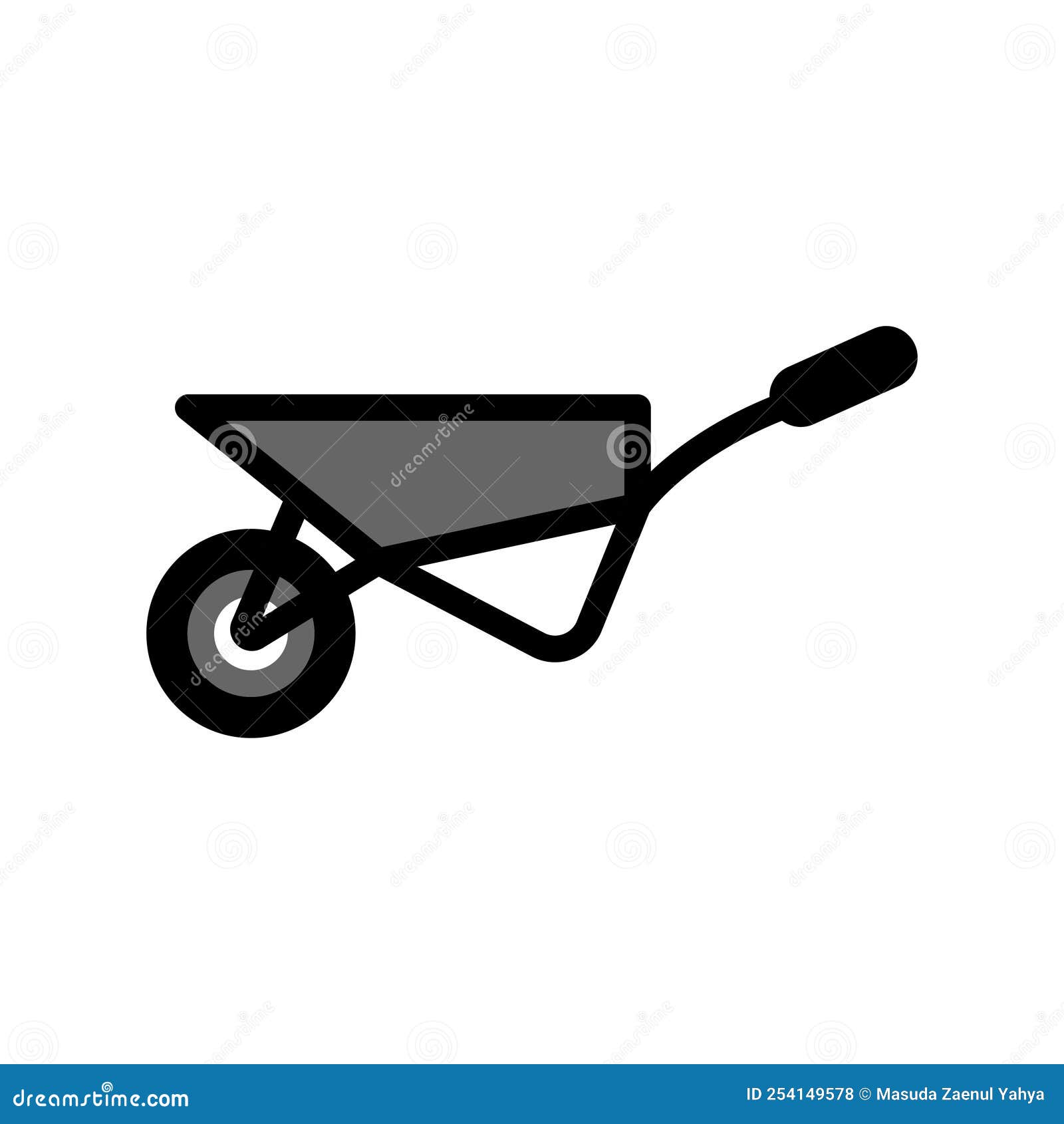 Illustration Vector Graphic of Wheelbarrow Icon Stock Vector ...