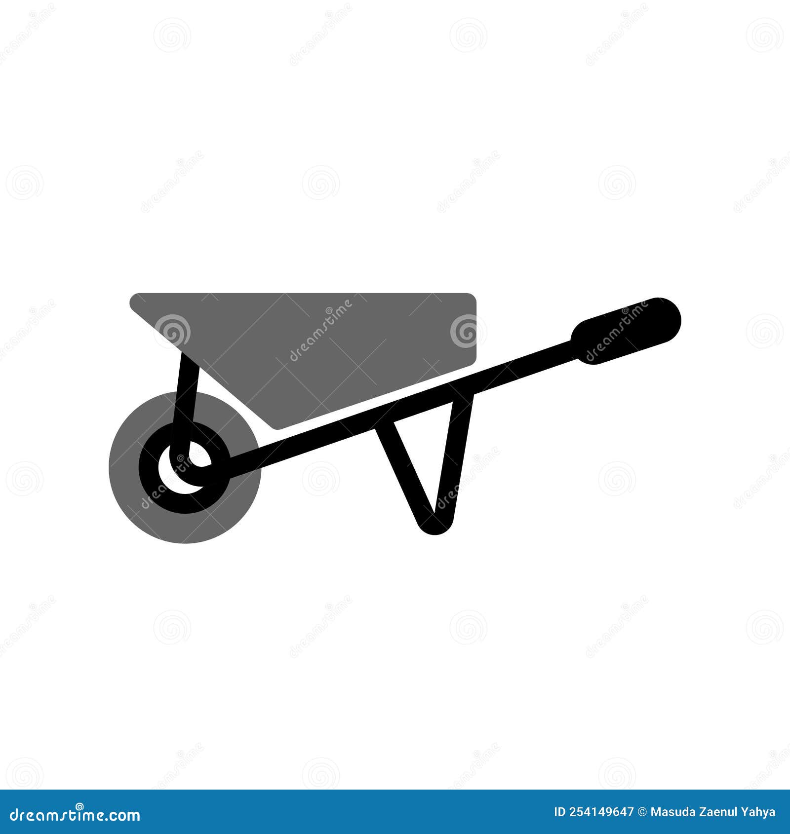 Illustration Vector Graphic of Wheelbarrow Icon Stock Vector ...