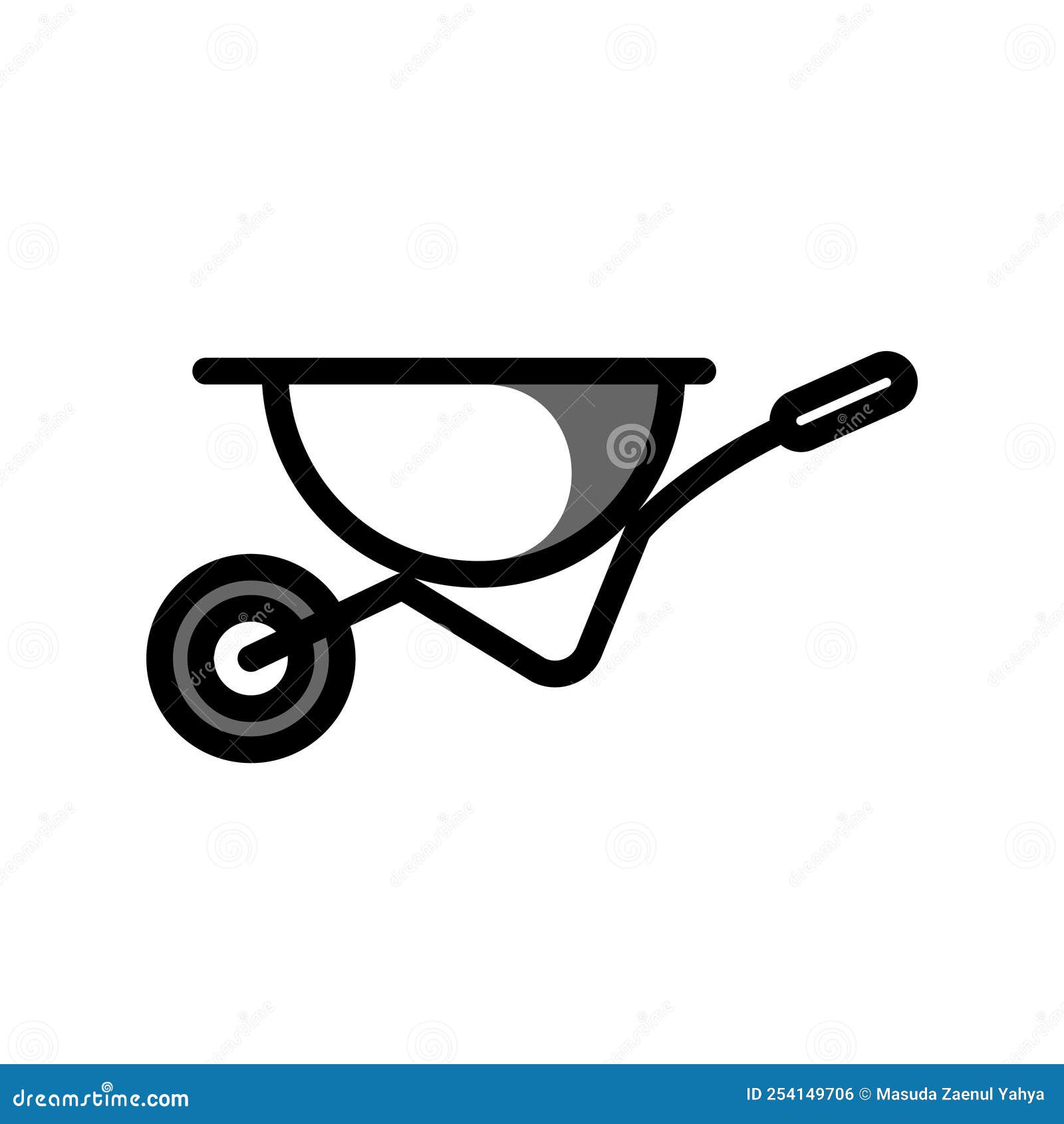 Illustration Vector Graphic of Wheelbarrow Icon Stock Vector ...
