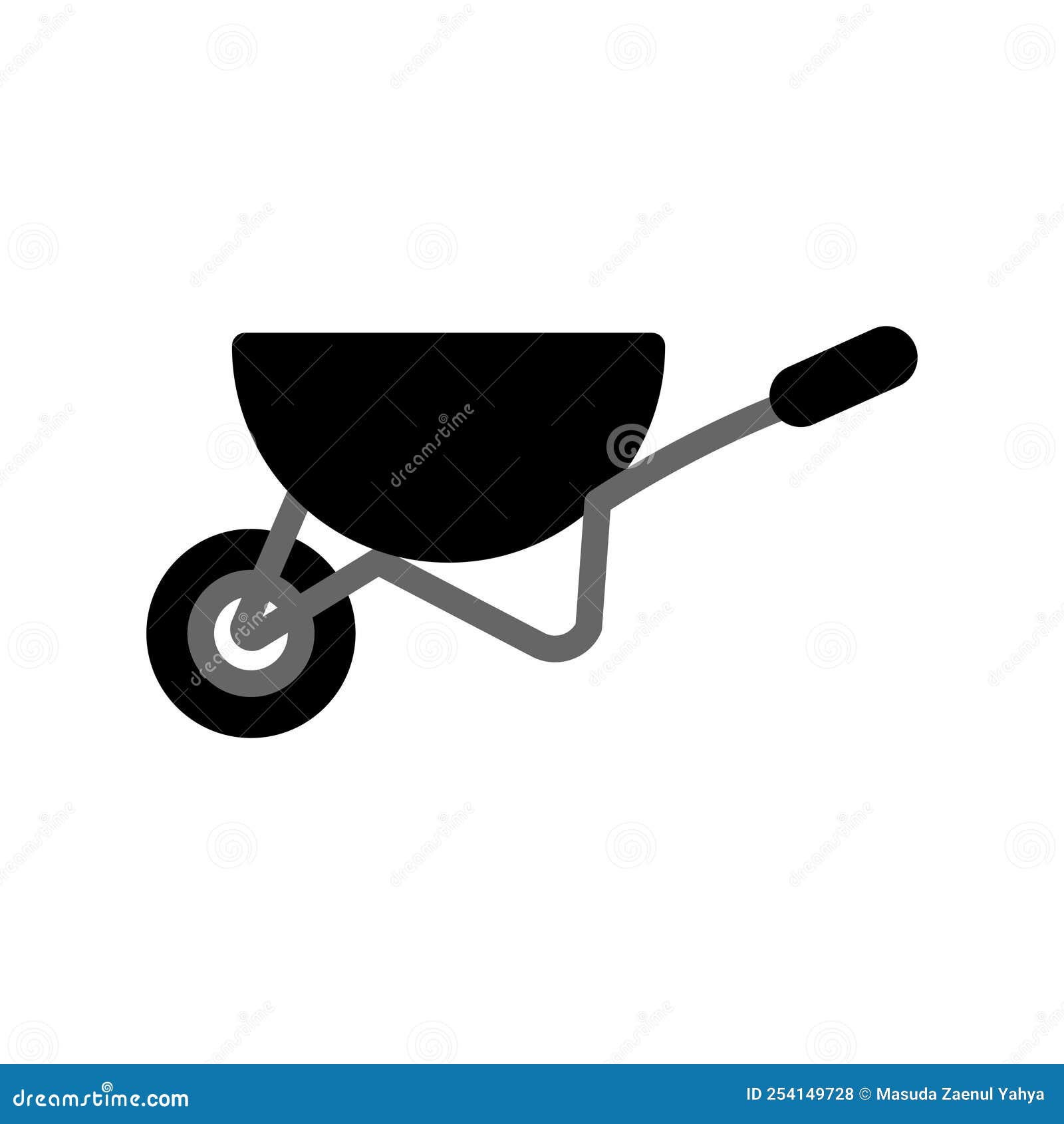 Illustration Vector Graphic of Wheelbarrow Icon Stock Vector ...