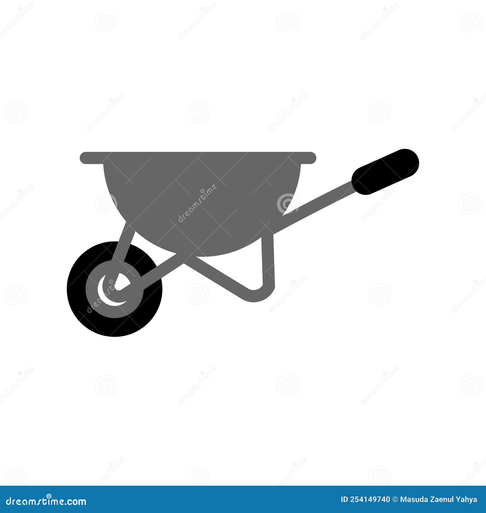 Illustration Vector Graphic of Wheelbarrow Icon Stock Vector ...