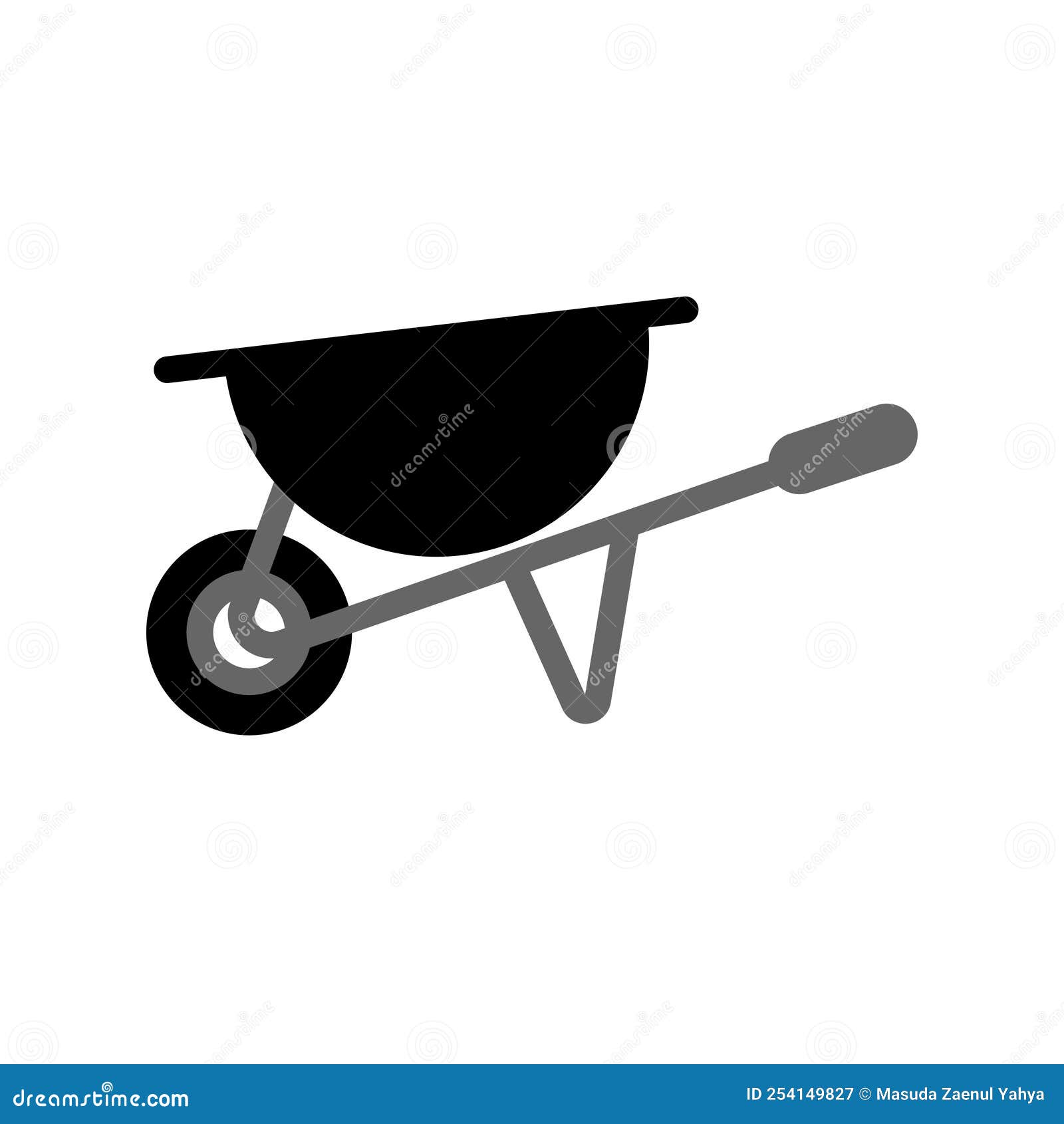 Illustration Vector Graphic of Wheelbarrow Icon Stock Vector ...