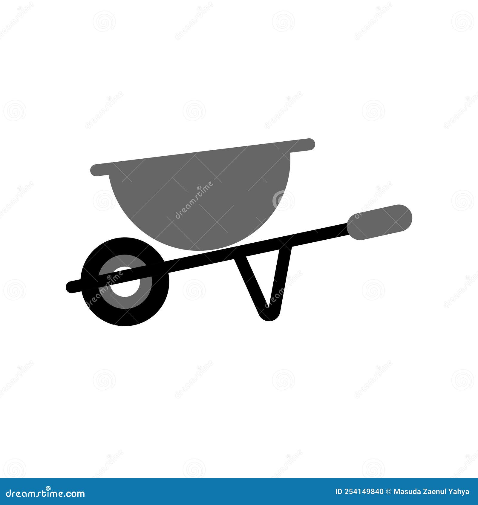 Illustration Vector Graphic of Wheelbarrow Icon Stock Vector ...