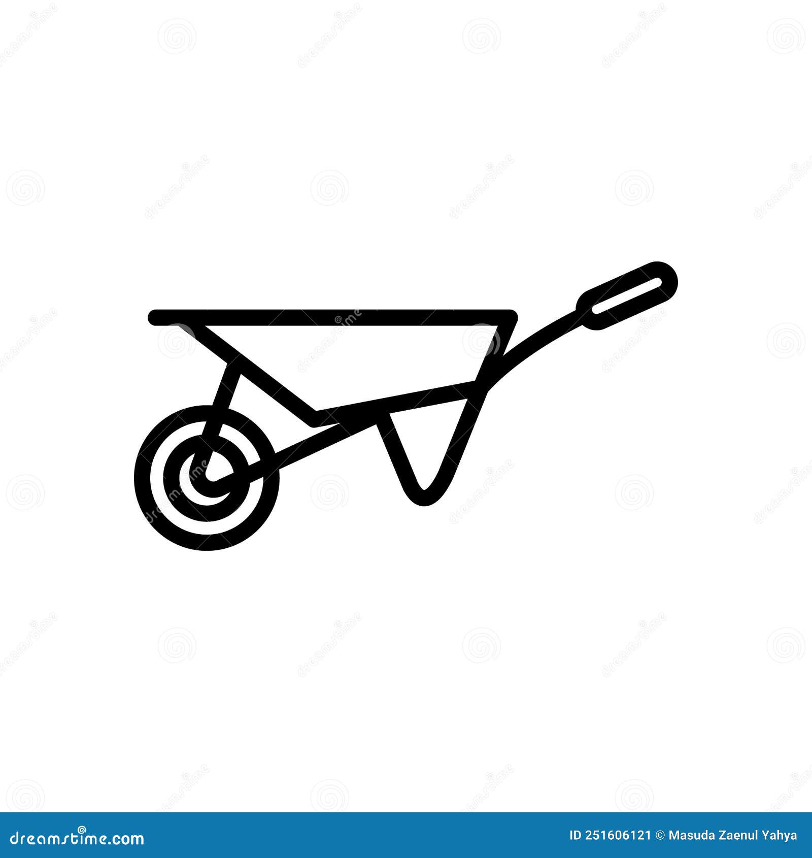 Illustration Vector Graphic of Wheelbarrow Icon Stock Vector ...