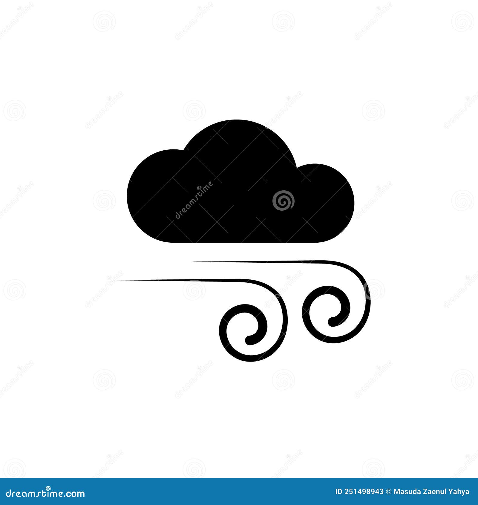 Illustration Vector Graphic of Windy Icon Stock Vector - Illustration ...