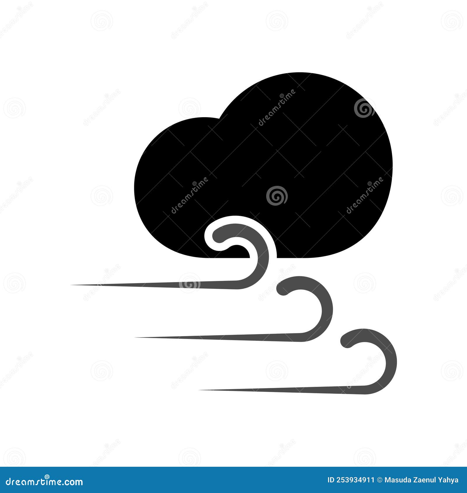 Illustration Vector Graphic of Windy Icon Stock Vector - Illustration ...