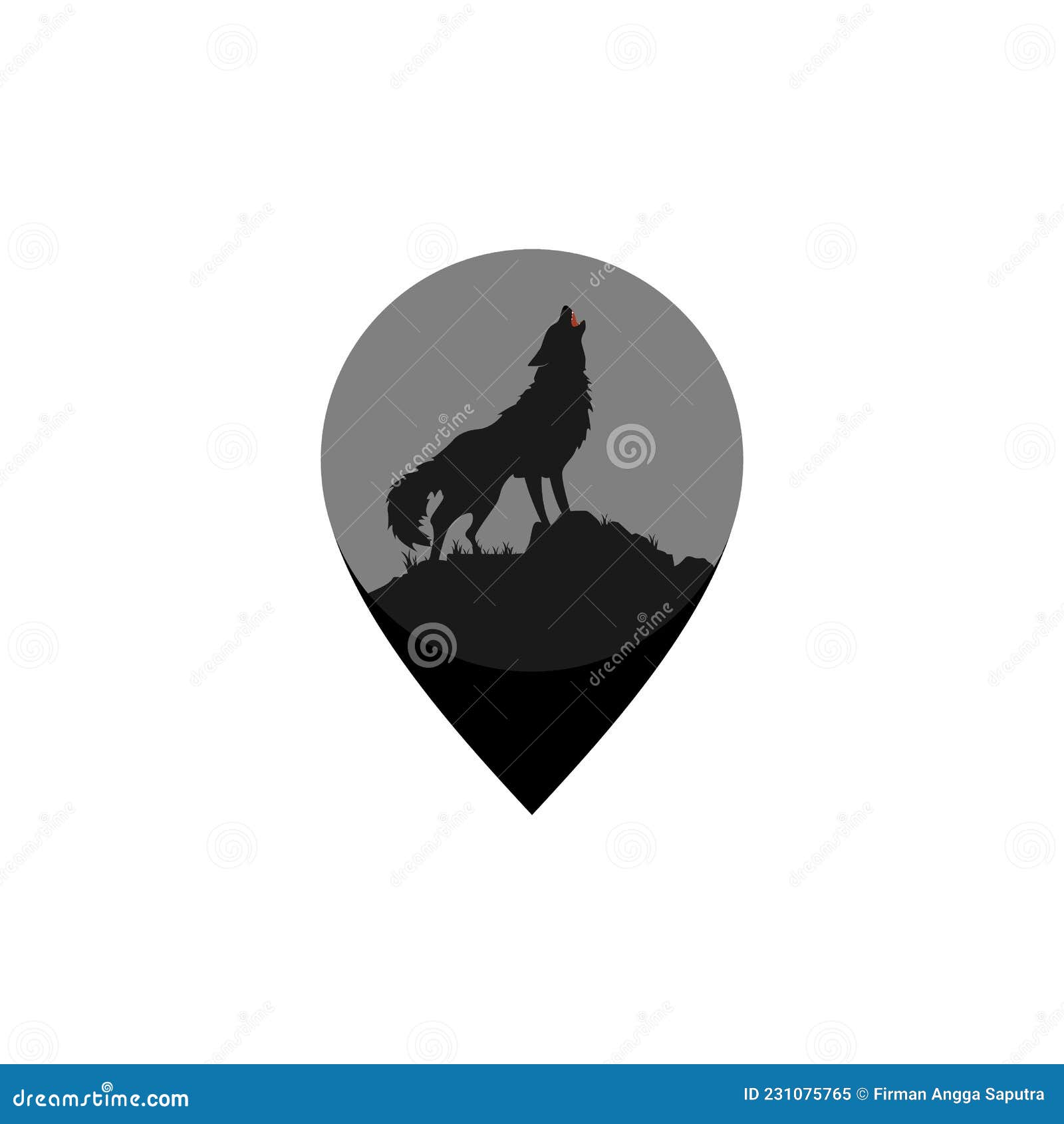 Illustration Vector Graphic of Wolf Point Logo Stock Vector ...