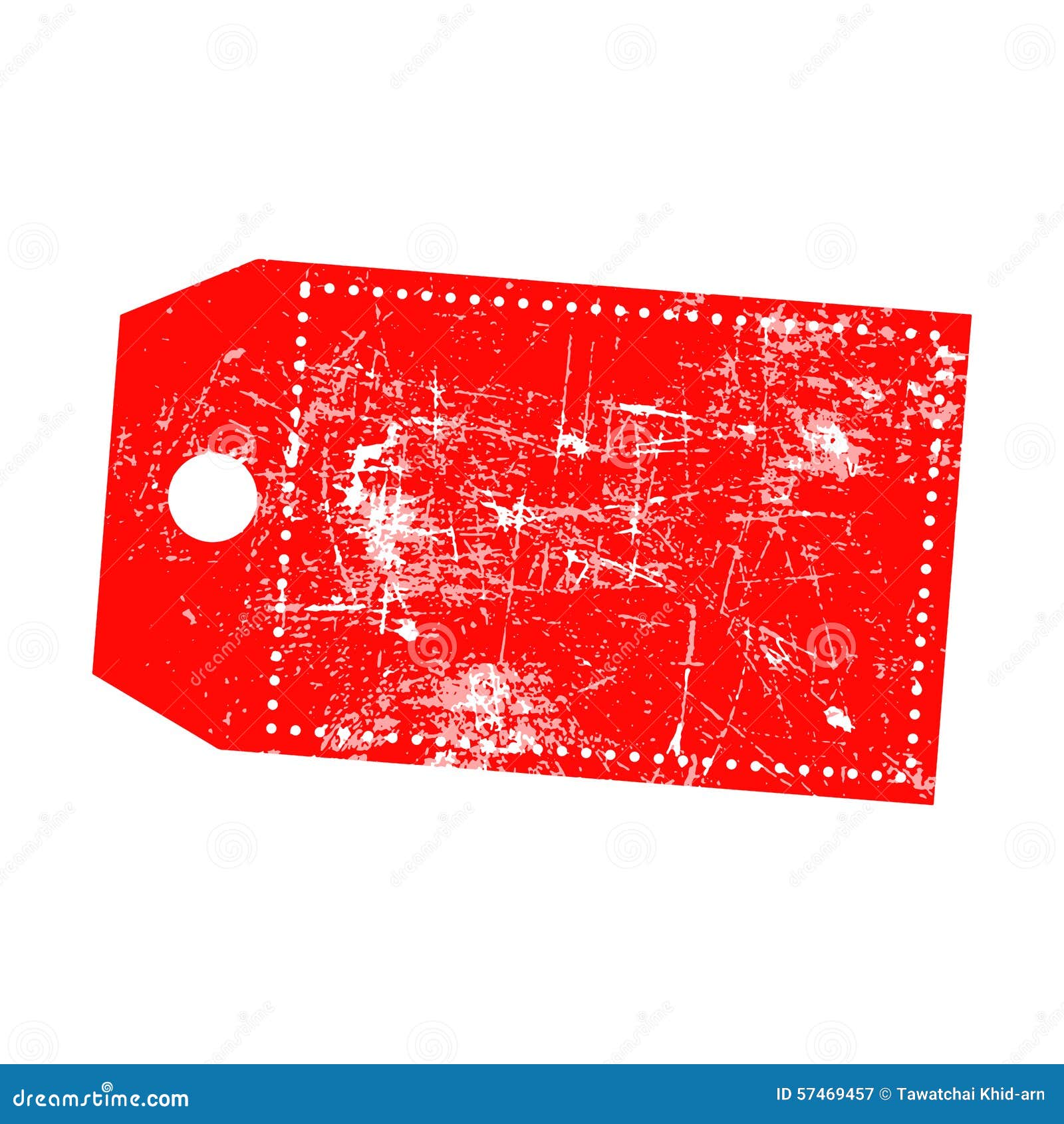 Illustration Vector Grunge Stamp of Empty Red Price Tag with Mar Stock ...
