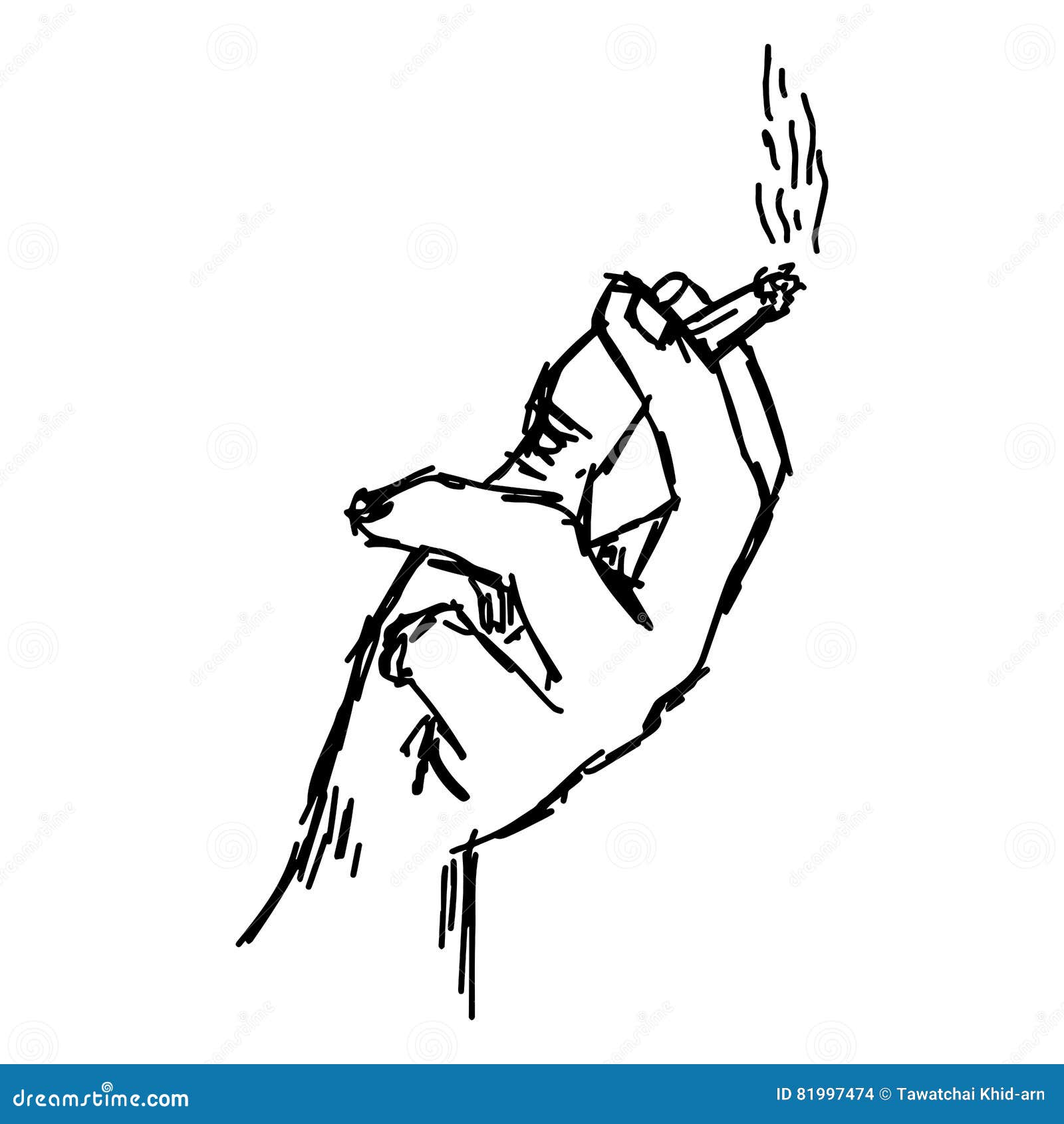 Woman Hand Holding Cigarette Stock Illustrations – 65 Woman Hand ...