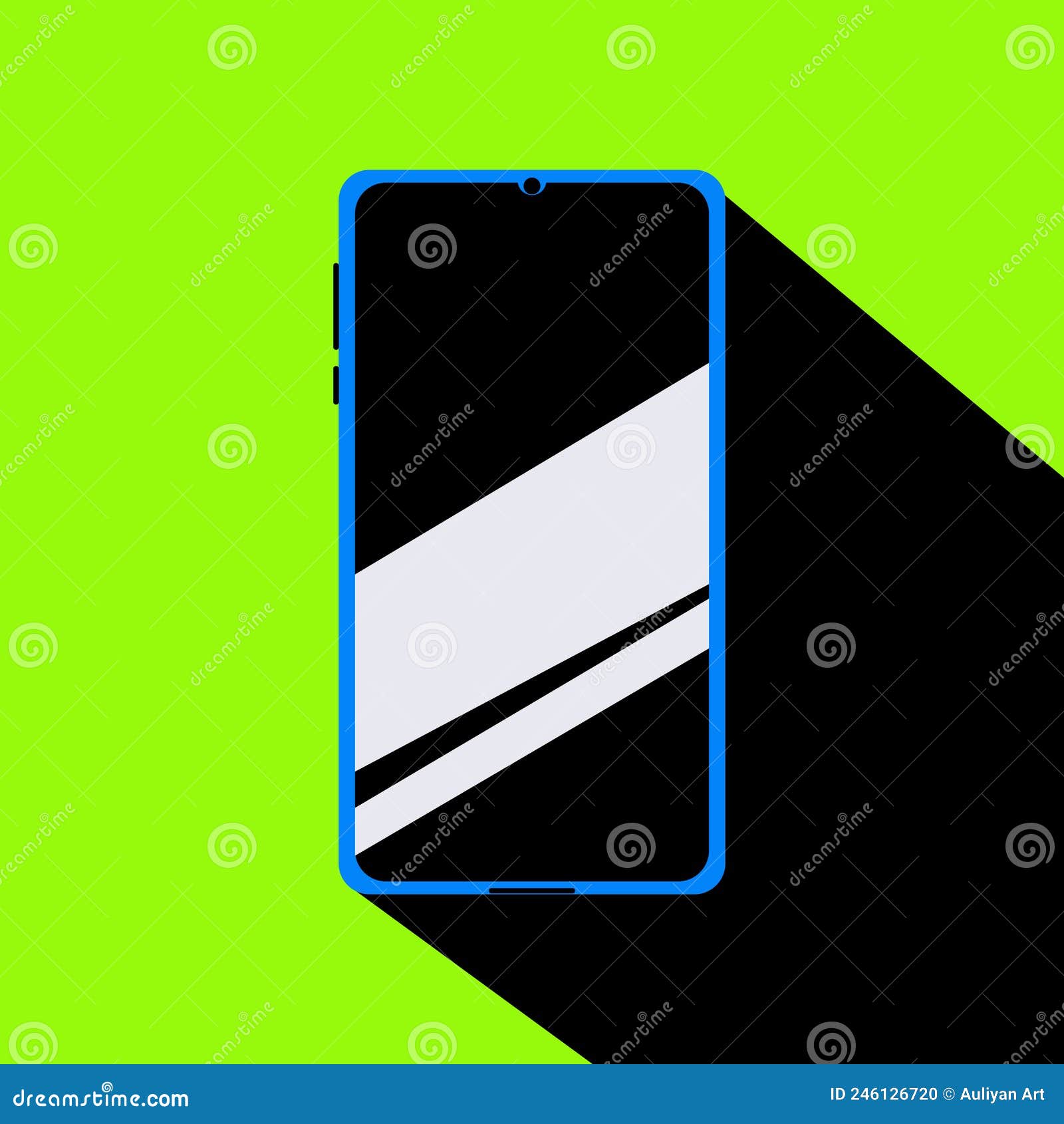 Illustration Vector of Handphone. Handphone Vector Product. Flat Style ...