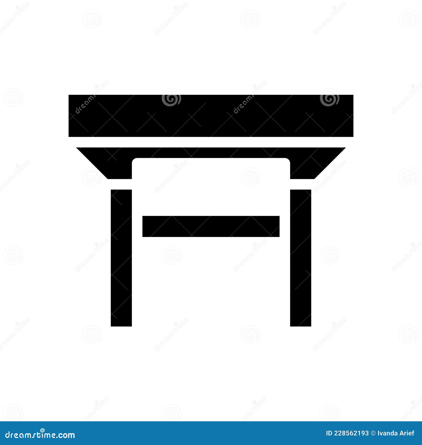 Illustration Vector and Logo Table Solid Style Icon Perfect Stock ...