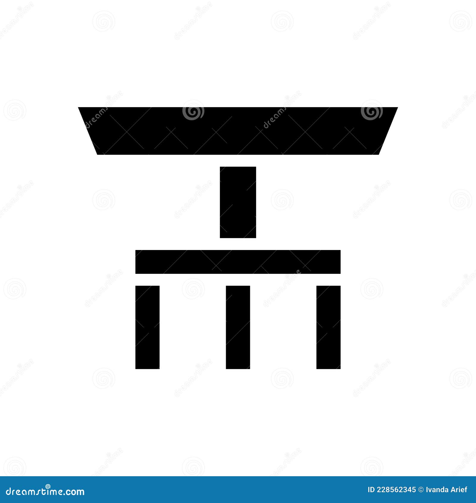 Illustration Vector and Logo Table Solid Style Icon Perfect Stock ...