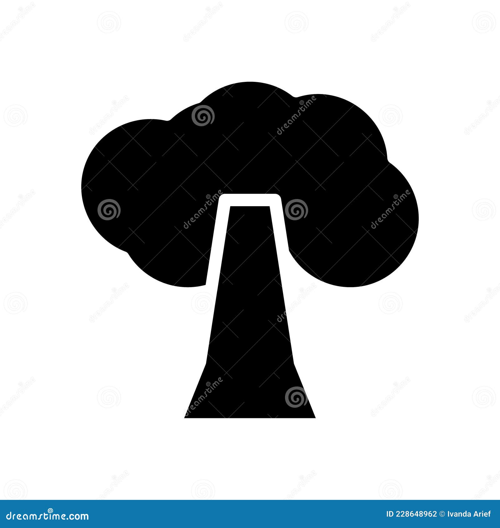 Illustration Vector and Logo Tree Solid Style Icon Perfect Stock Vector ...