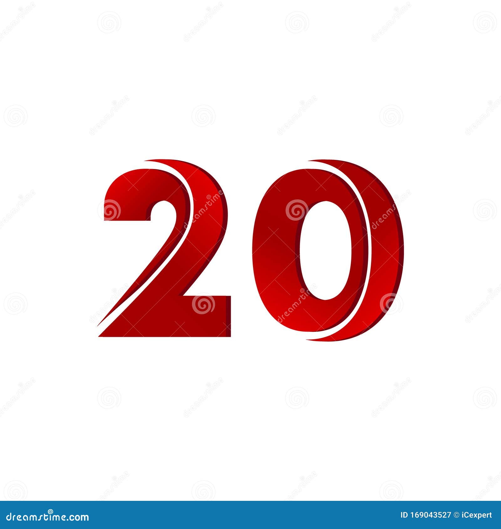 20 Illustration Vector Number Stock Vector - Illustration of isolated ...