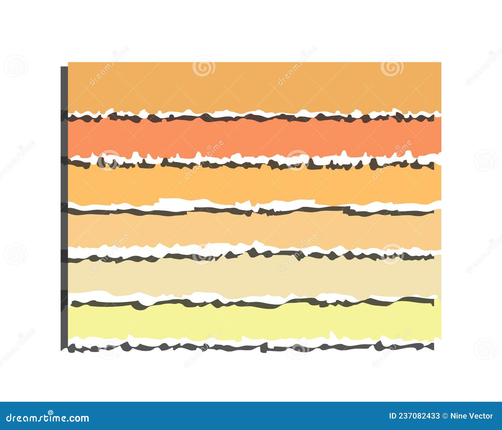 Vector Collection of Torn Paper Textures Stock Vector - Illustration of ...
