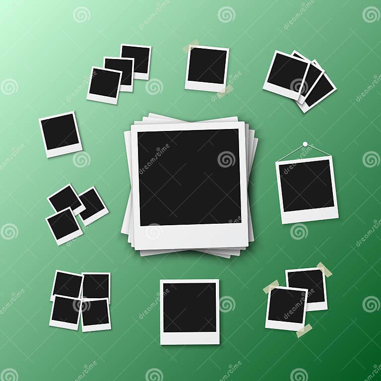 Vector Photo Frame. Realistic Snapshot Modern Photo. Instant Album ... Vector Photo Frame. Realistic Snapshot Modern Photo. Instant Album ...