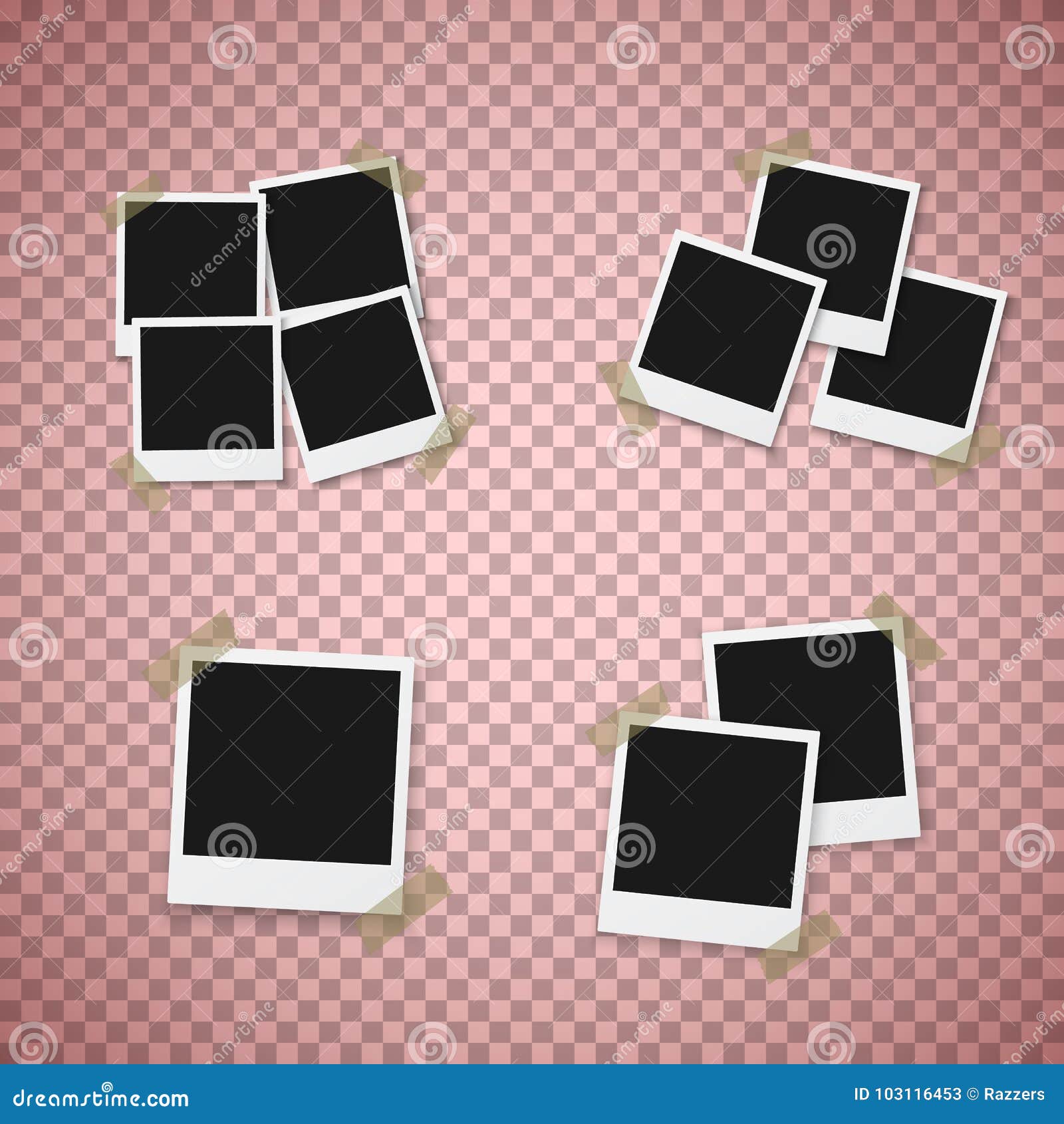 Vector Photo Frame. Realistic Vector Instant Photo Frame Snapshot ... Vector Photo Frame. Realistic Vector Instant Photo Frame Snapshot ...