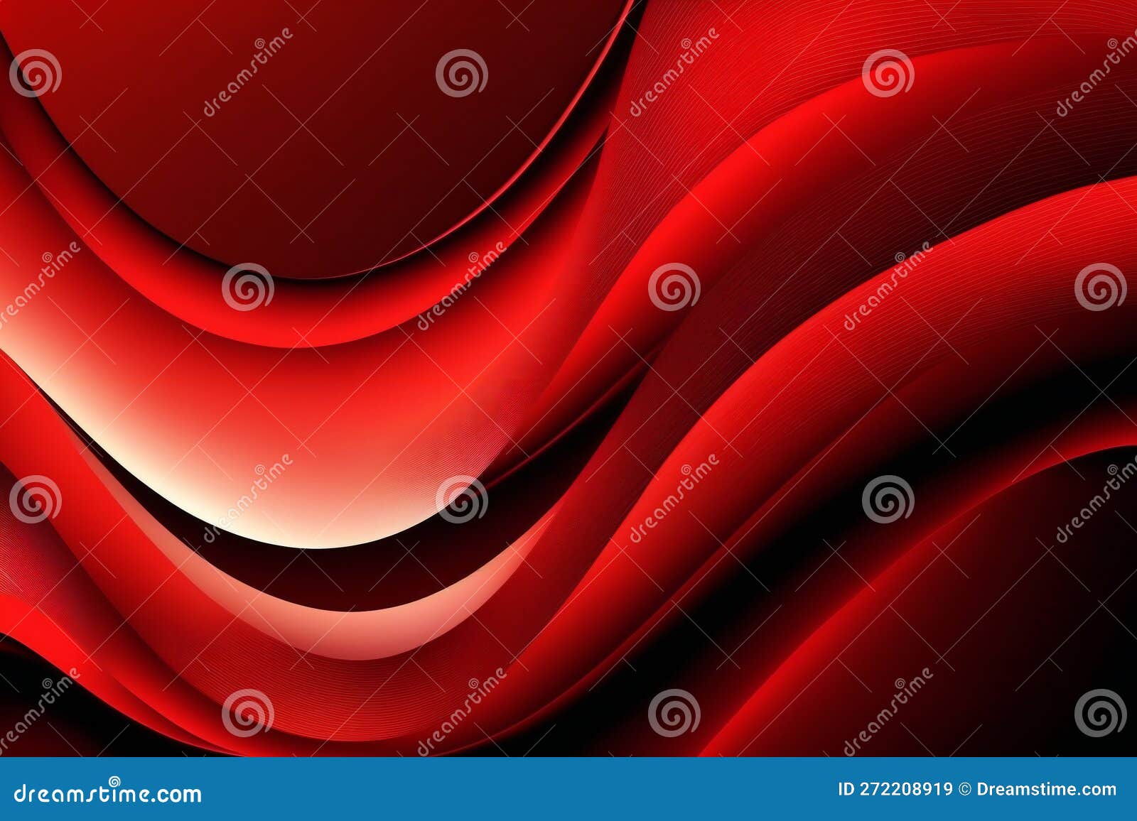 Vector Red Wavy Curve Flow Motion, Abstract, Backgrounds Stock ...