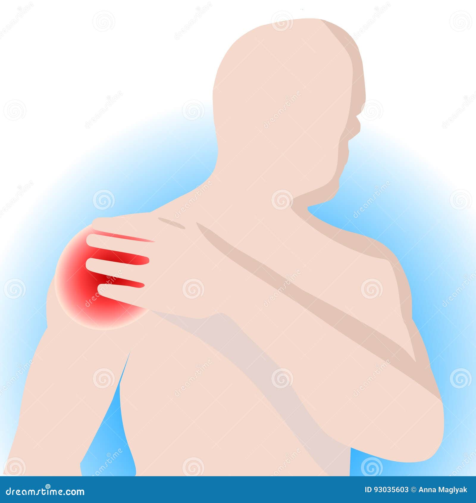 Illustration Vector of Shoulder Bone Stock Vector - Illustration of ...