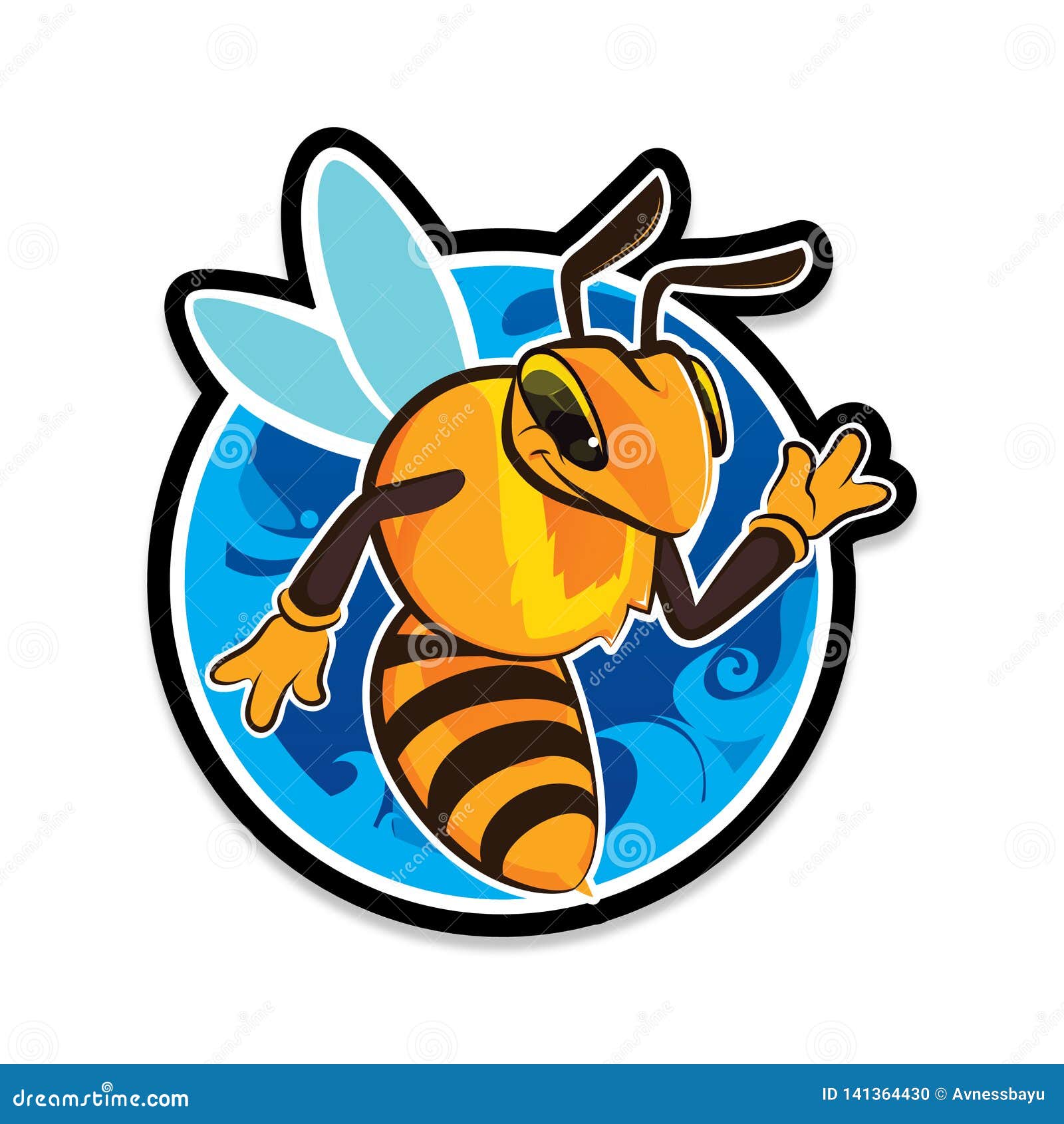 Illustration Vector Sport Bee Character Stock Vector - Illustration of ...