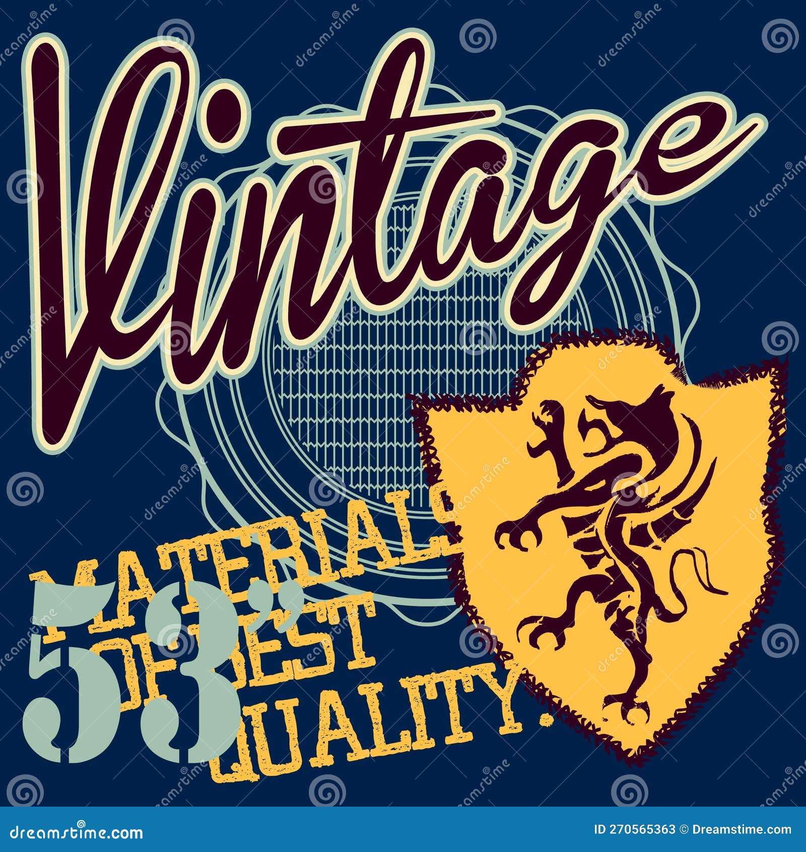 Illustration Vector Varsity Fashion Design with Numbers and Background ...