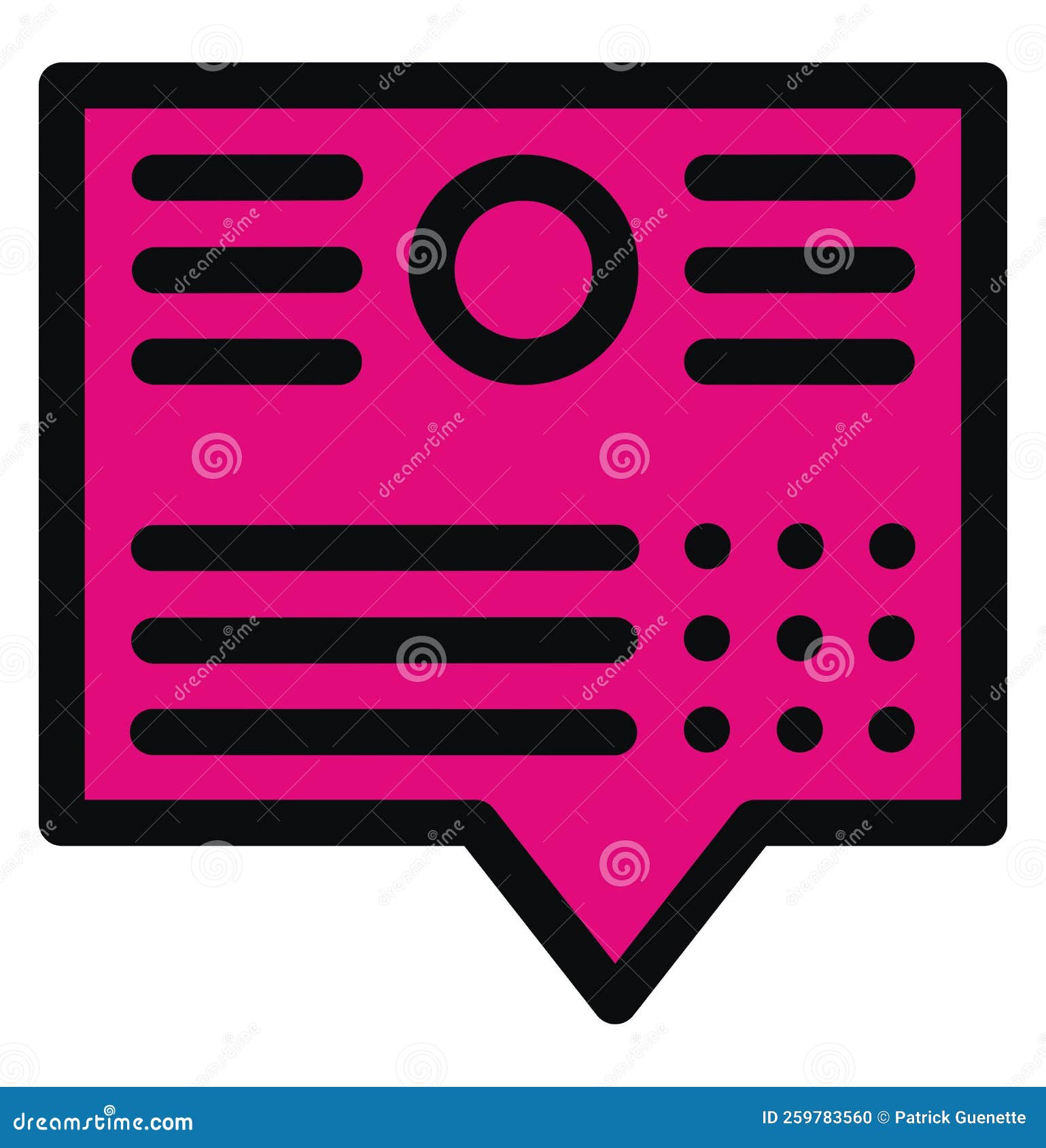 , icon stock vector. Illustration of people, speak, person - 259783560