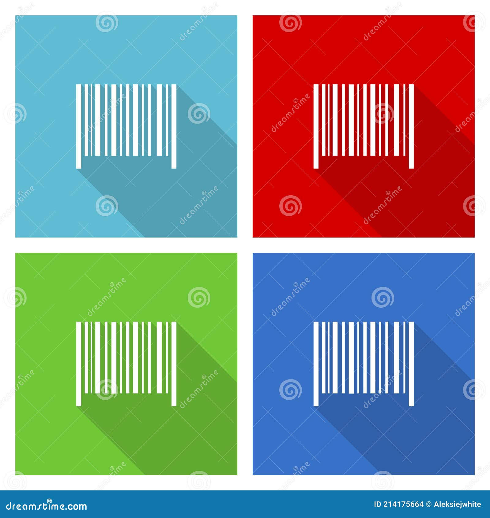 Illustration Vectorielle D'ensemble De Conception Plate De Code-barres ...