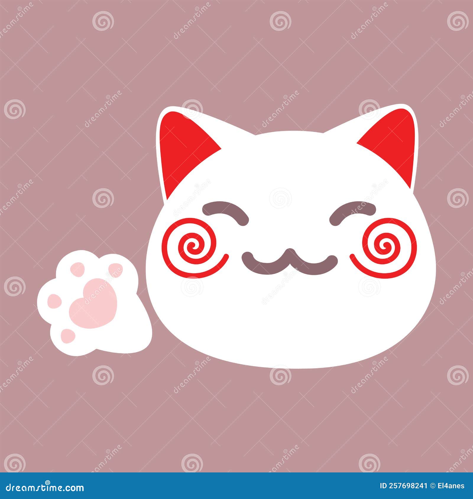 Illustration Vectorielle De Maneki Neko Illustration de Vecteur ...