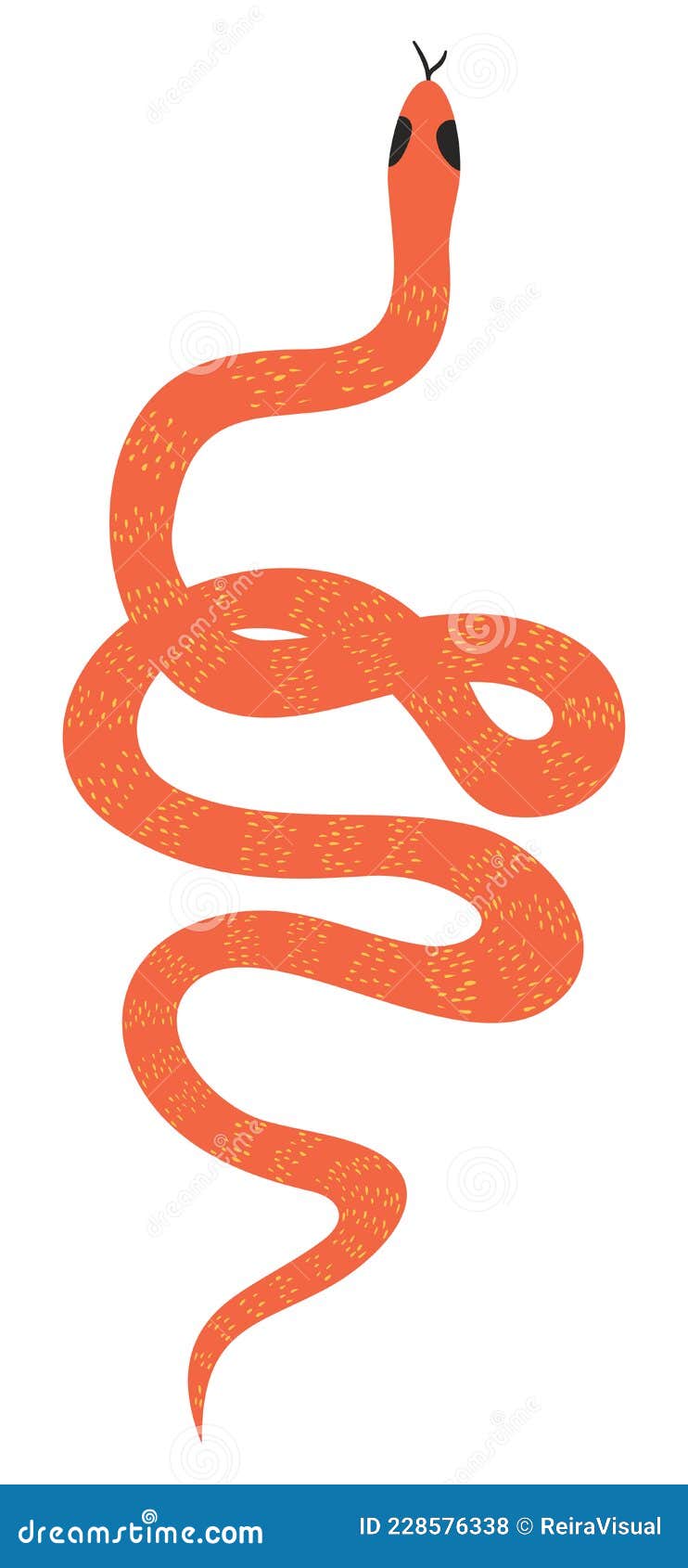 Illustration Vectorielle De Serpent Venimeux Rouge. Illustration de ...