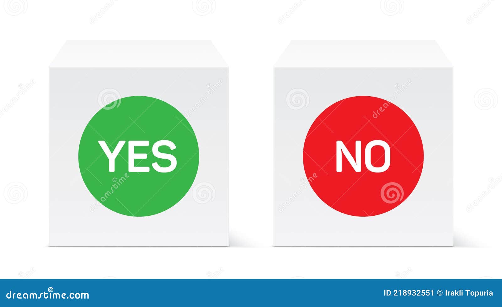 Illustration Vectorielle Du Concept Yes and No Choice. Illustration de ...