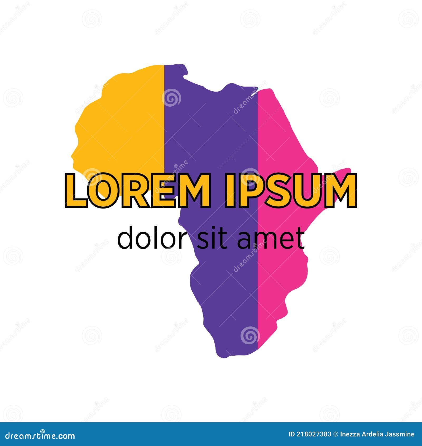 Illustration Vectorielle Du Logo De L'afrique Illustration de Vecteur ...