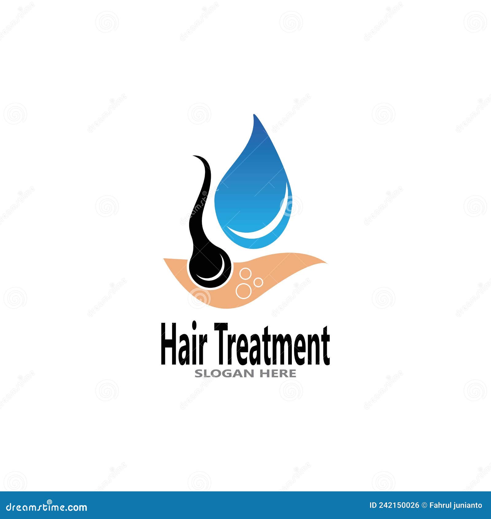 Illustration Vectorielle Du Logo De Traitement Des Cheveux Illustration ...