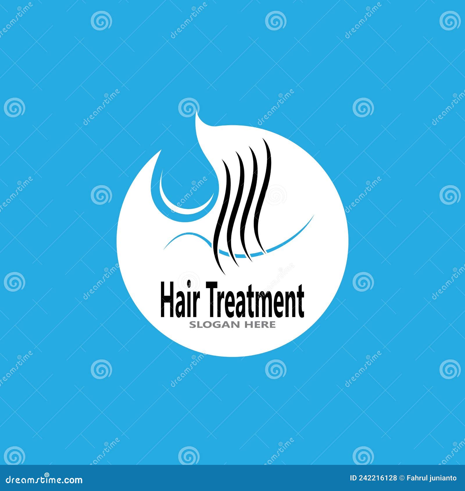 Illustration Vectorielle Du Logo De Traitement Des Cheveux Illustration ...