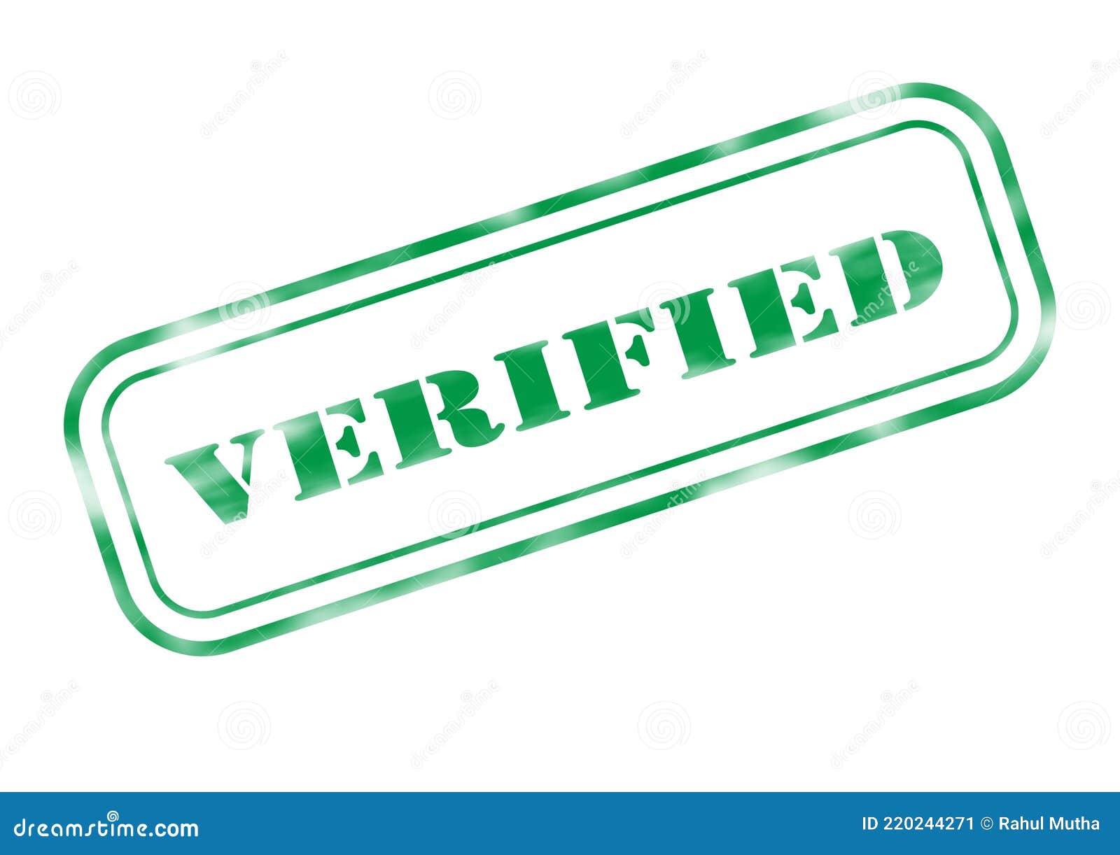 Illustration of Verified Stamp on a Plain Background Stock Illustration ...