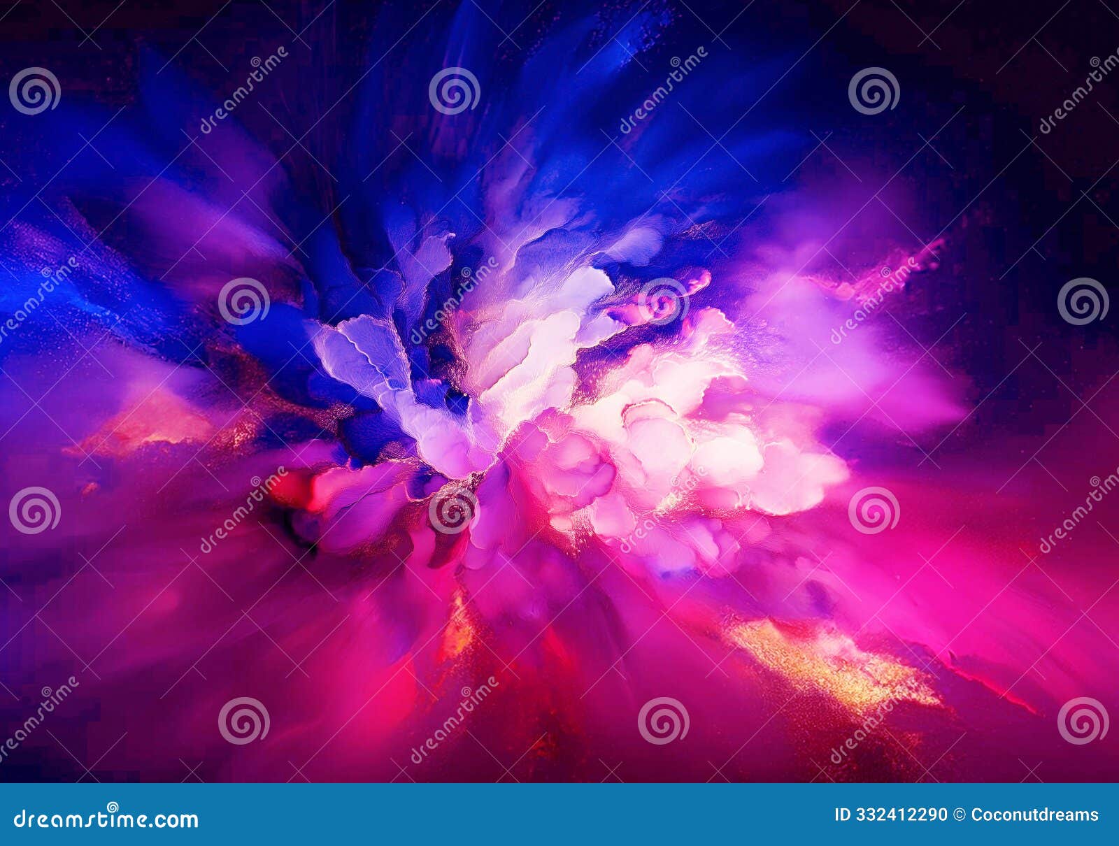 Illustration of Vibrant Blue and Purple Color Explosion Stock ...