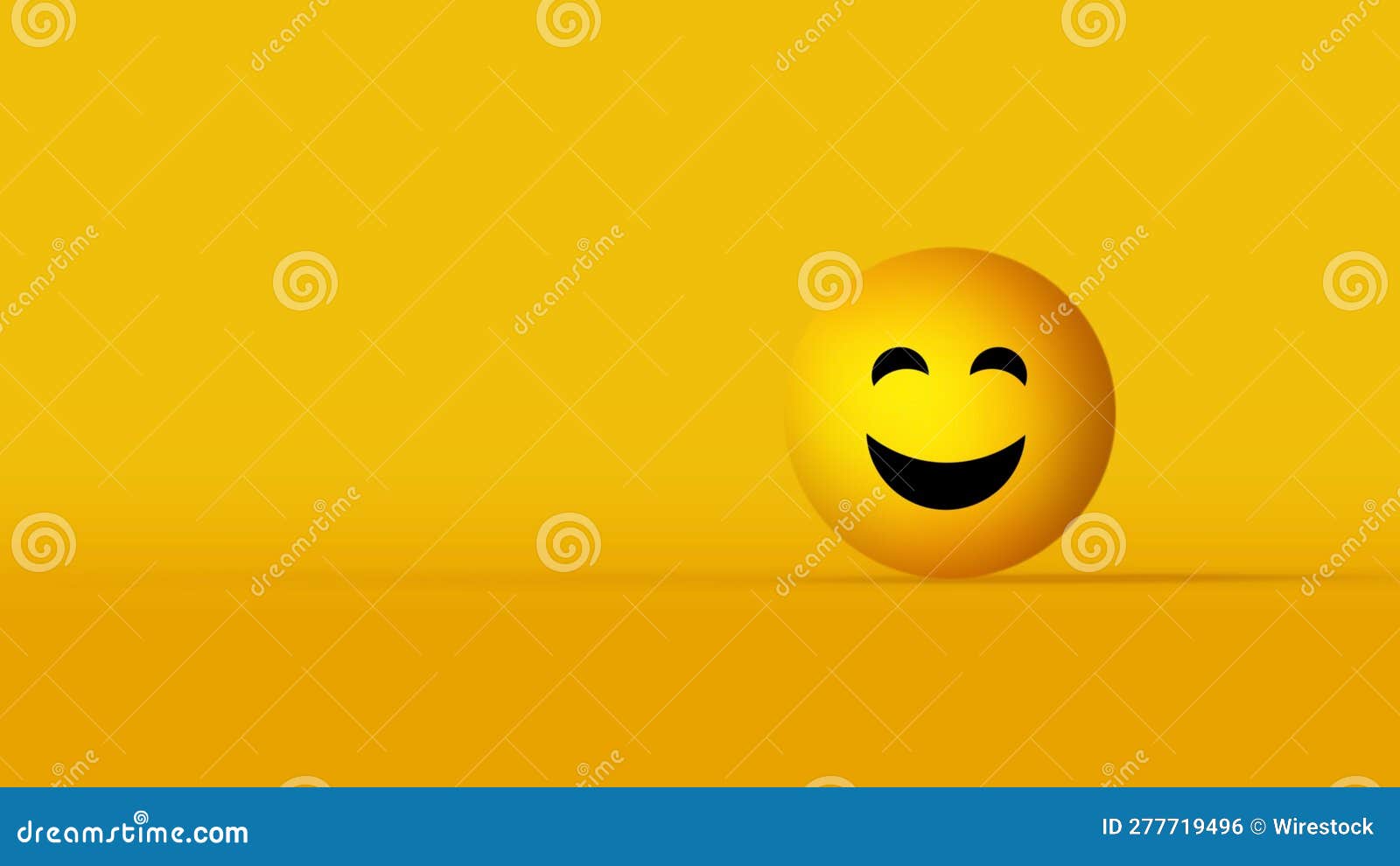 Illustration of a Vibrant Yellow Background Featuring a Cheerful Smiley ...