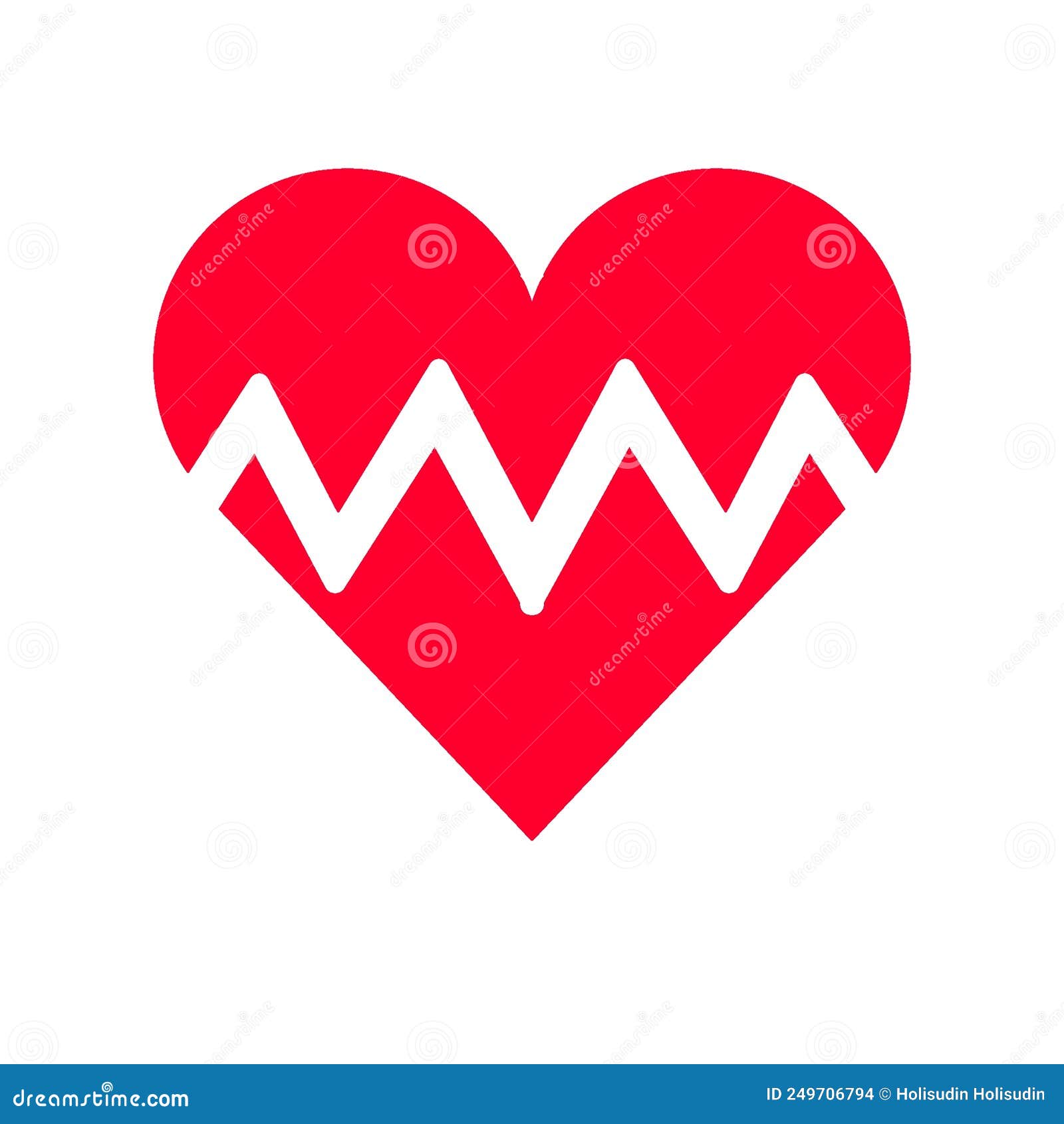 Illustration of the Vibration of the Heart Stock Illustration ...