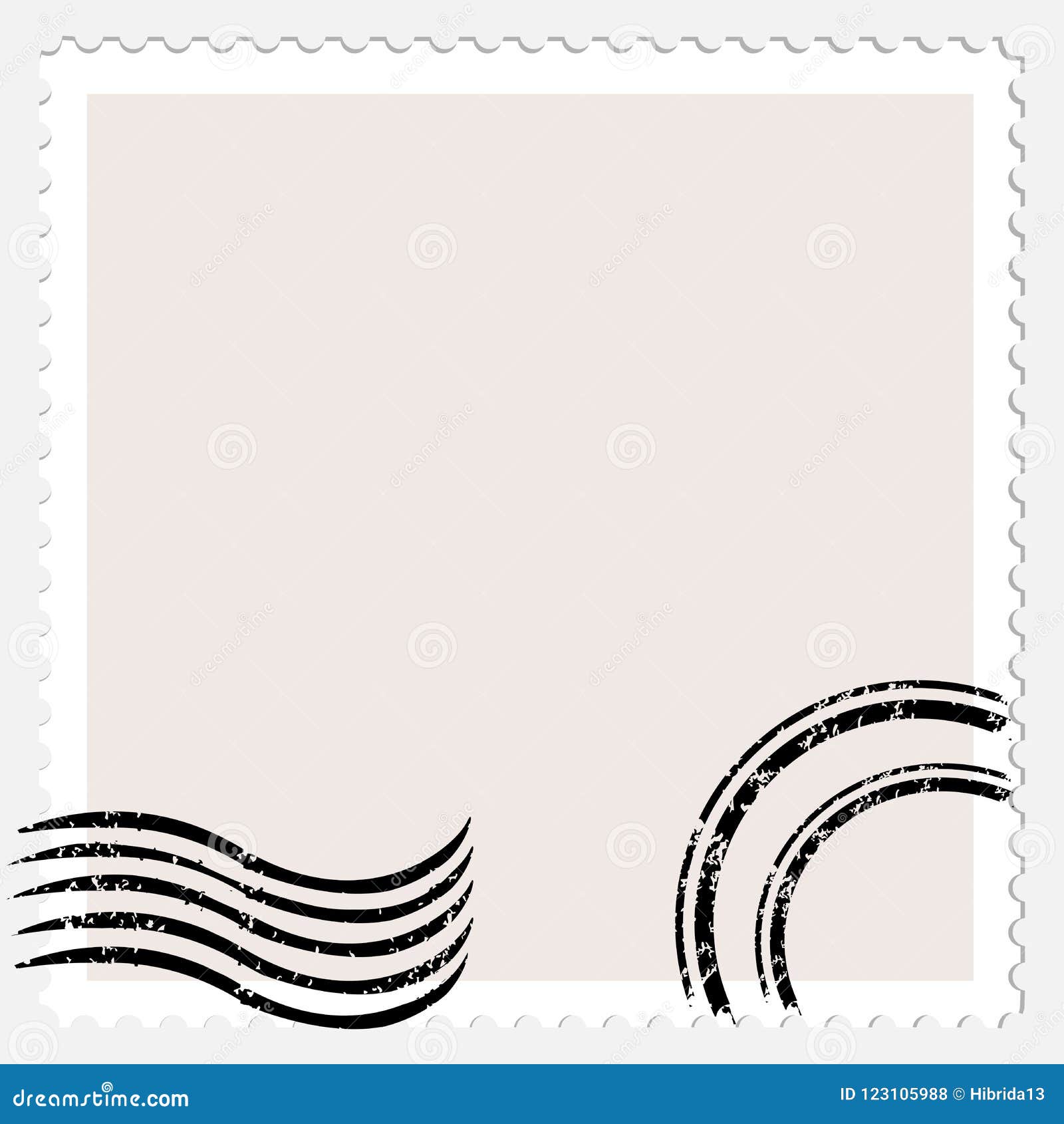 Illustration Vide De Timbre-poste Illustration de Vecteur ...