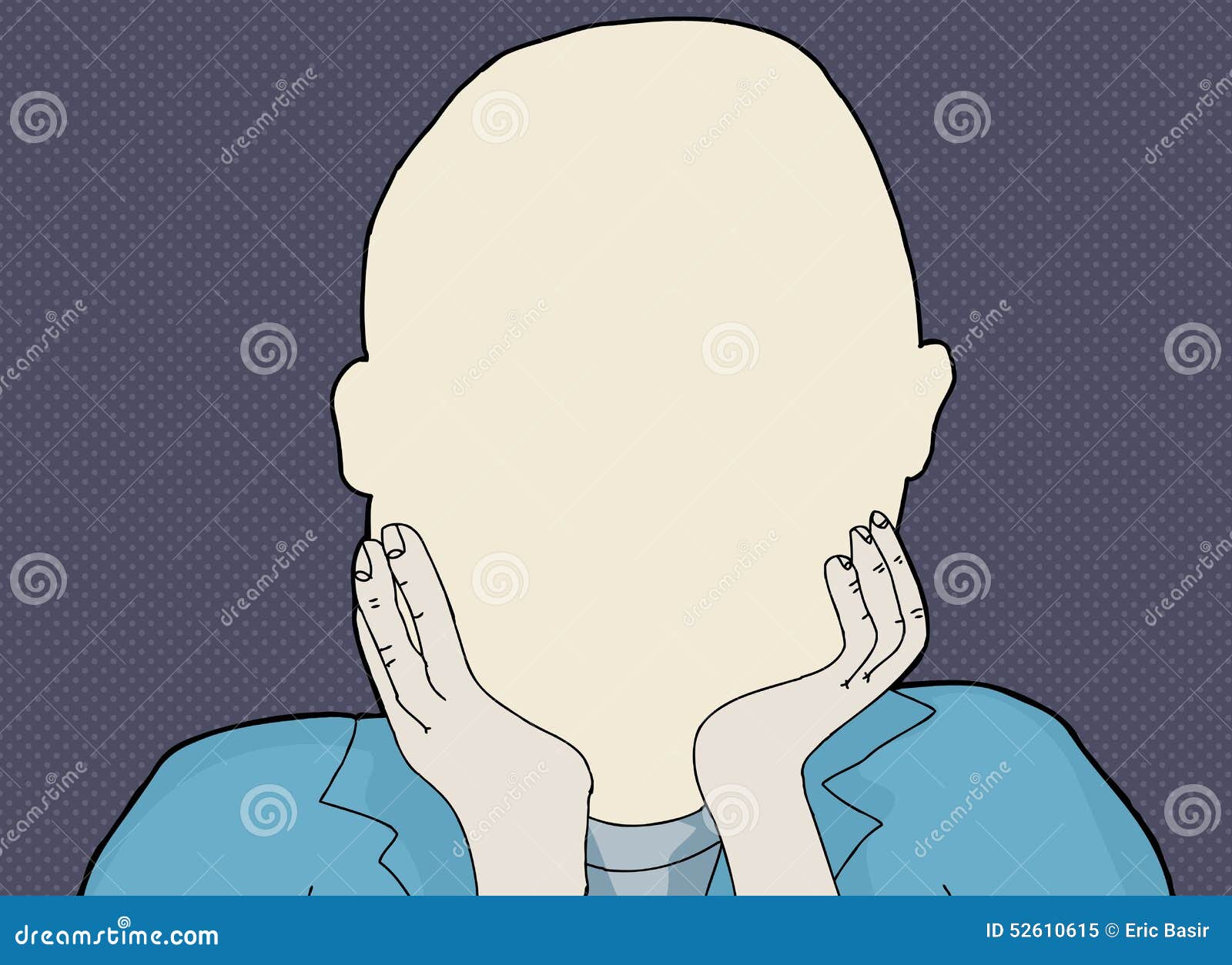 Illustration Vide De Visage Humain Illustration Stock - Illustration du ...